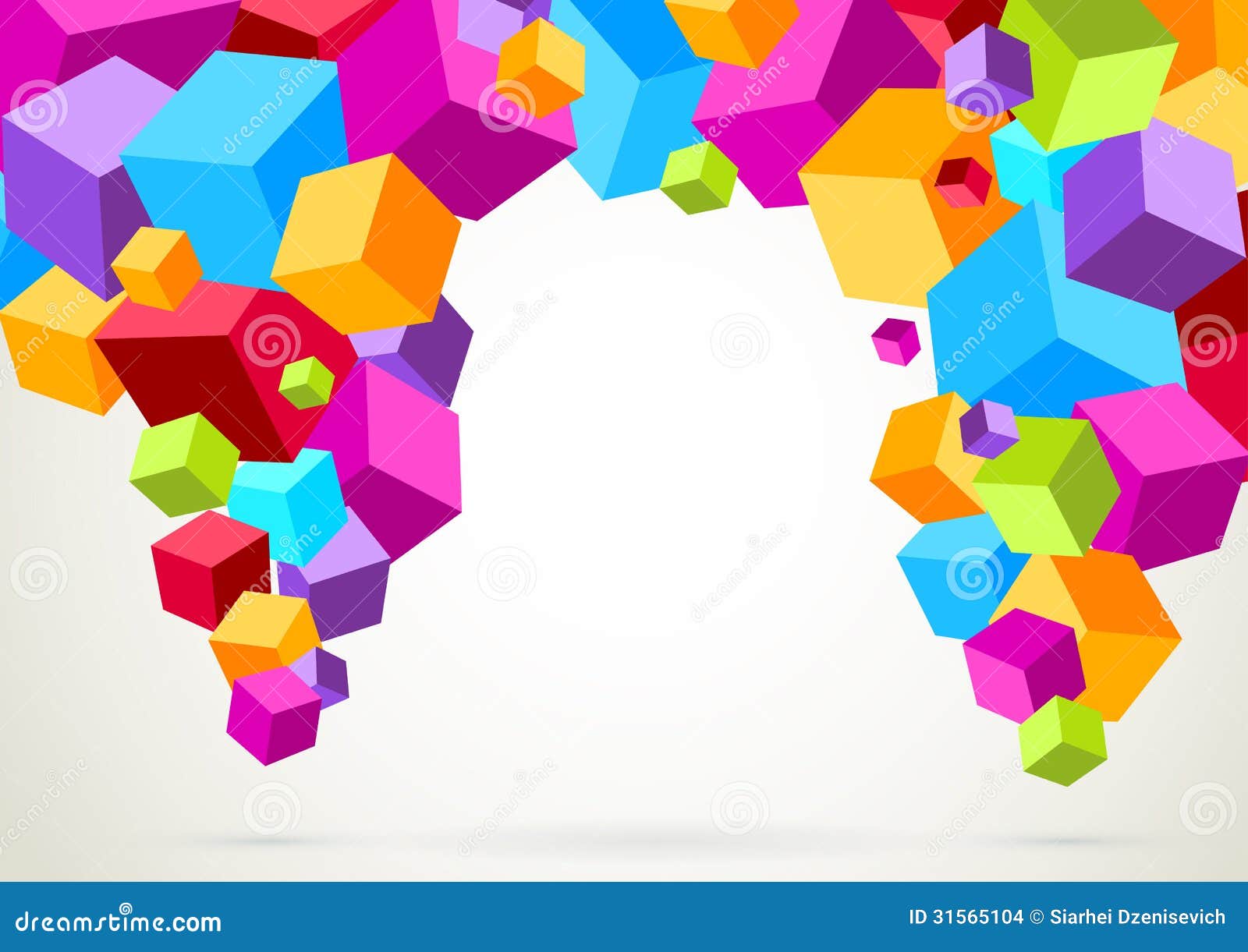 Colorful Bright Lightweight Cubes Stock Vector - Illustration of ...