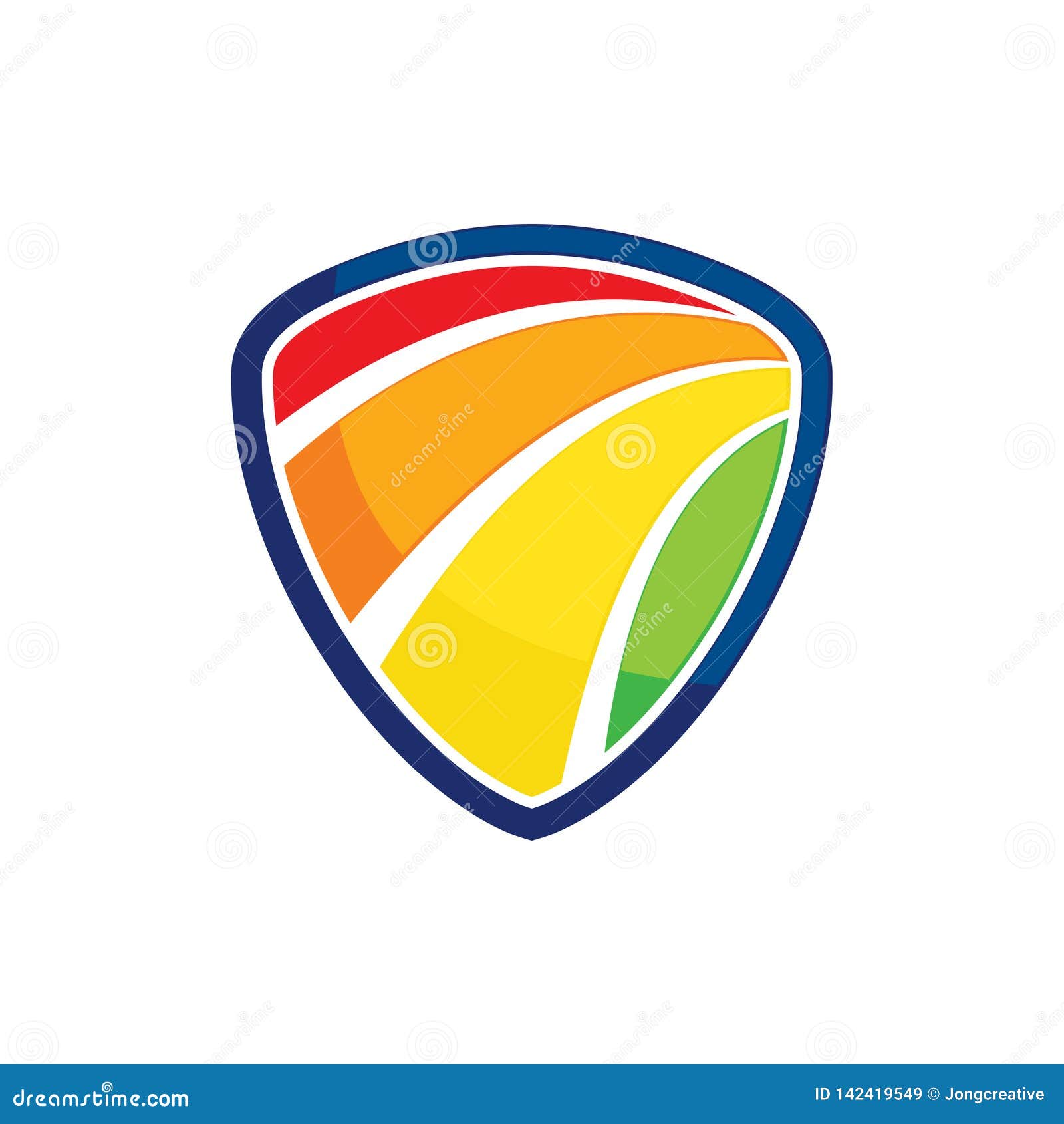 Color Spectrum Shield Stock Illustrations – 223 Color Spectrum Shield ...