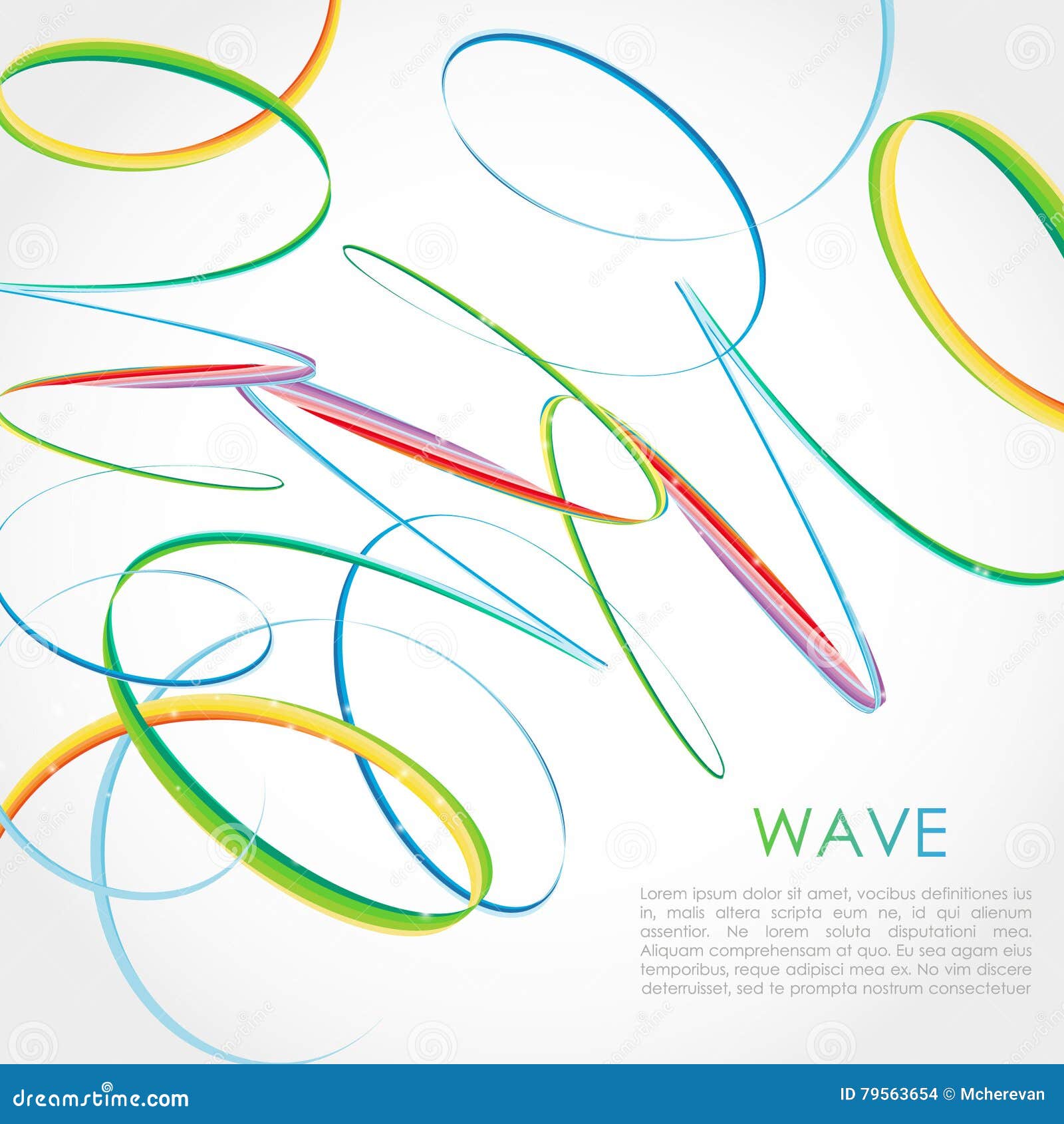 Colorful Bright Rainbow Spiral Background. Vector Logo, Web, Banner ...