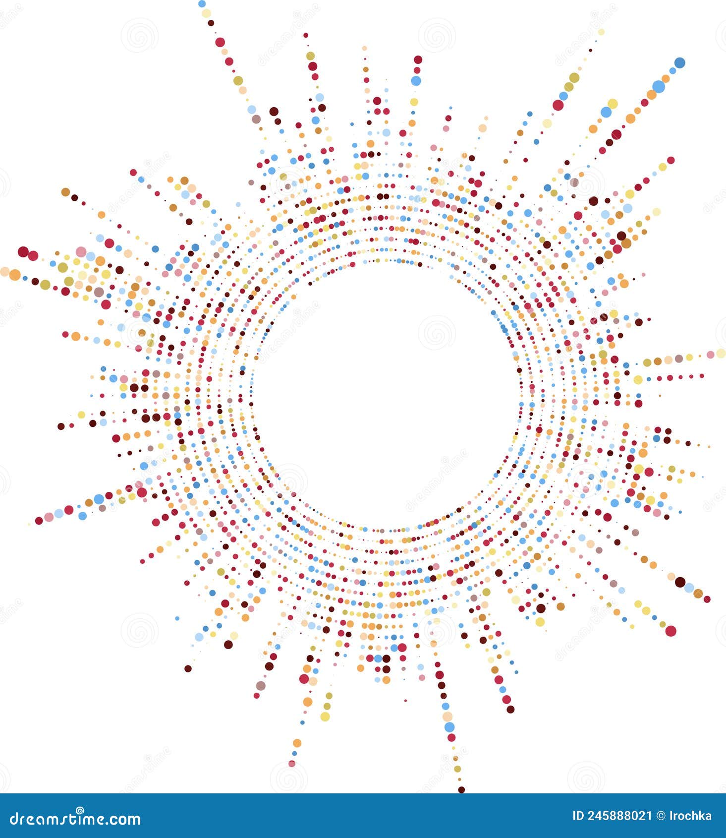 Colorful Bright Round Circle Design Element Stock Vector - Illustration ...