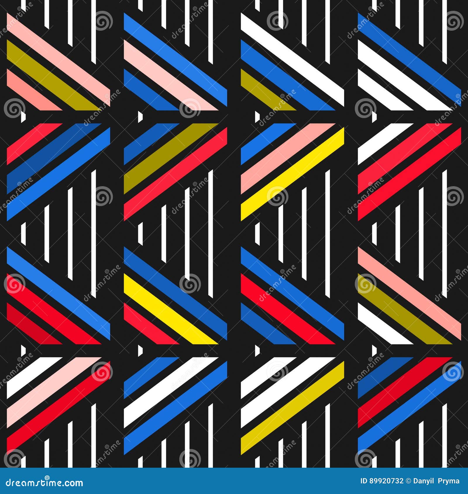 Colorful Bright Seamless Pattern Stock Illustration - Illustration of ...