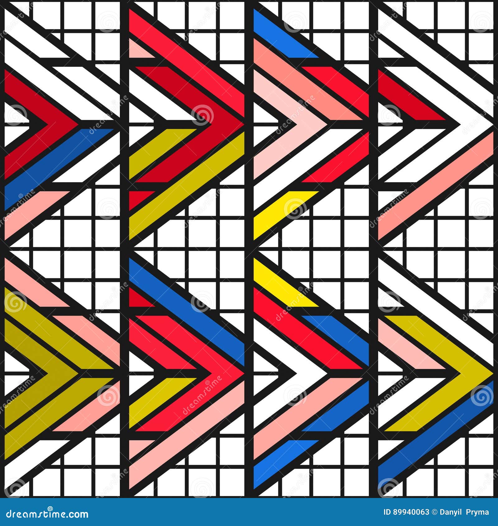 Colorful Bright Seamless Pattern Stock Illustration - Illustration of ...