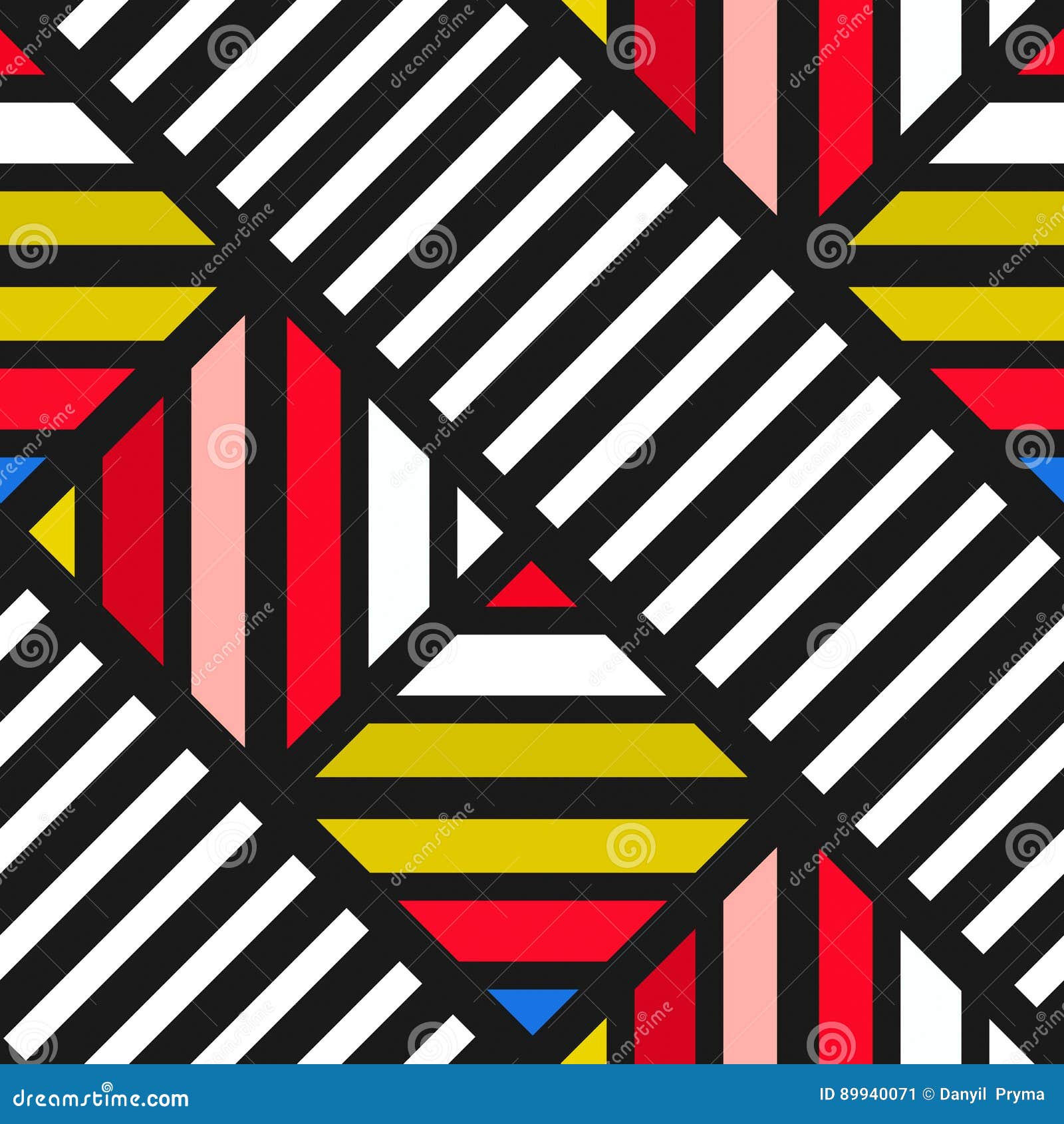 Colorful Bright Seamless Pattern Stock Illustration - Illustration of ...