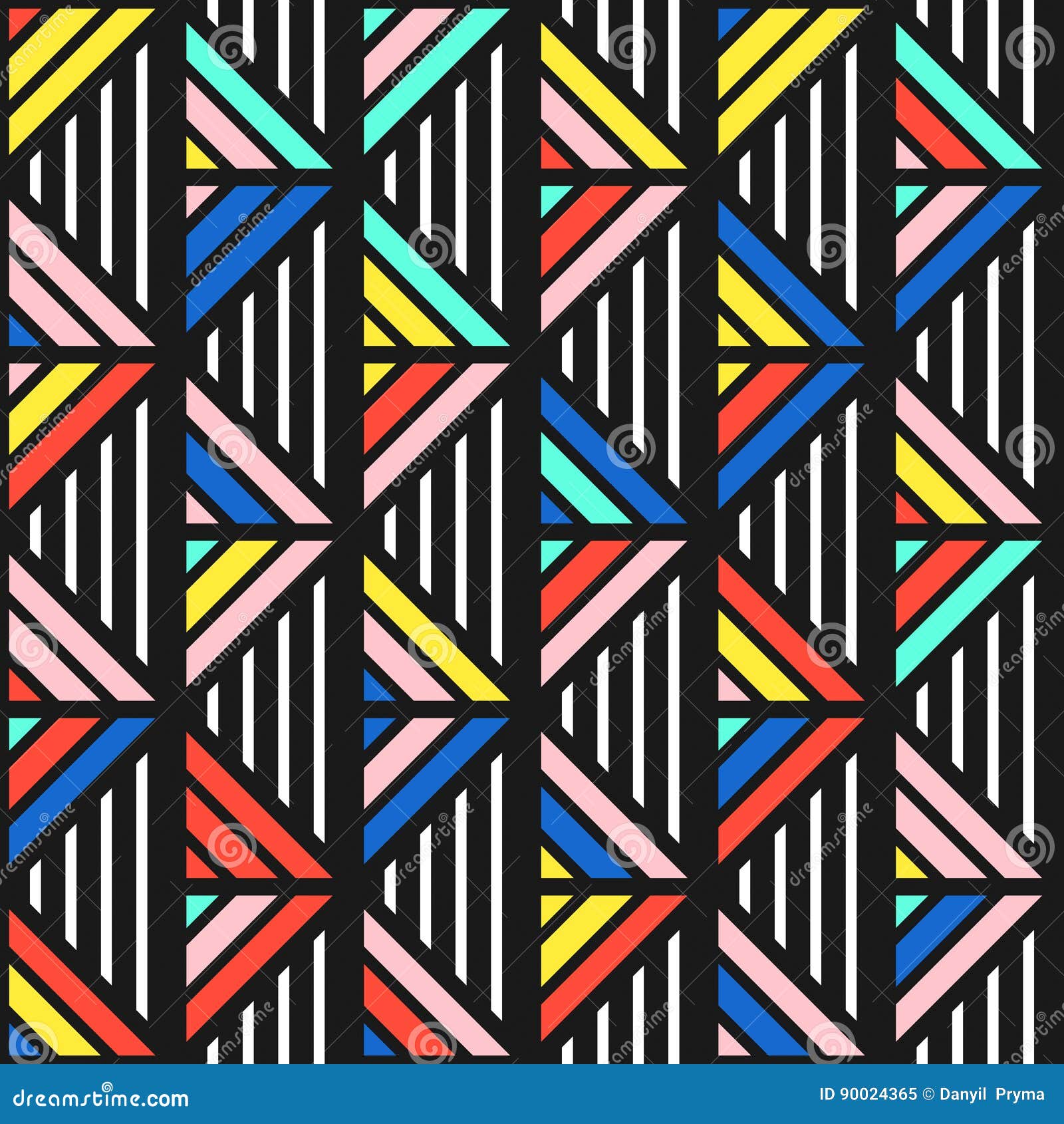 Colorful Bright Seamless Pattern Stock Illustration - Illustration of ...