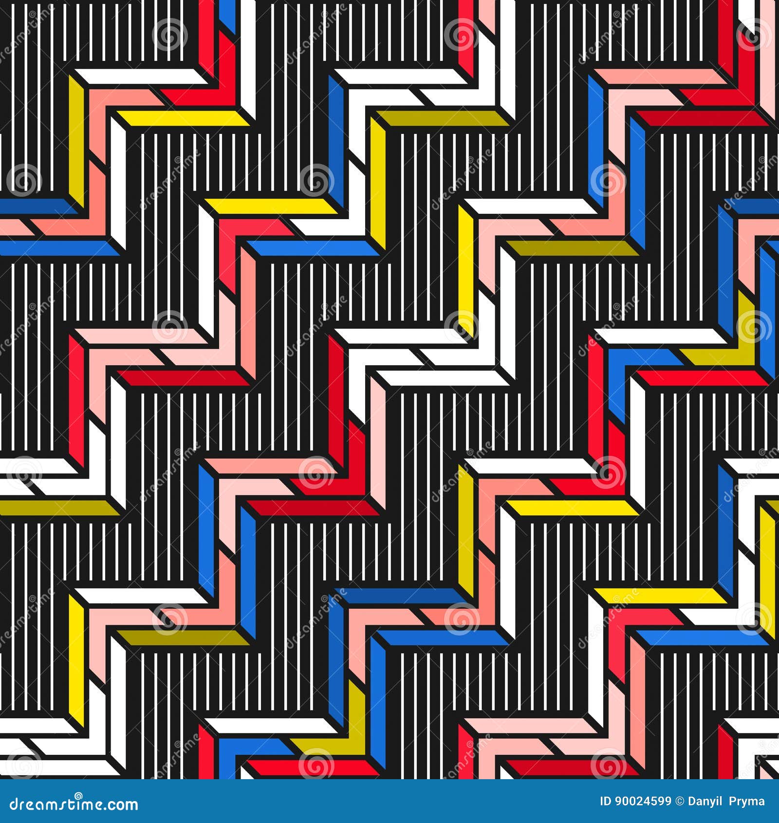 Colorful Bright Seamless Pattern Stock Illustration - Illustration of ...