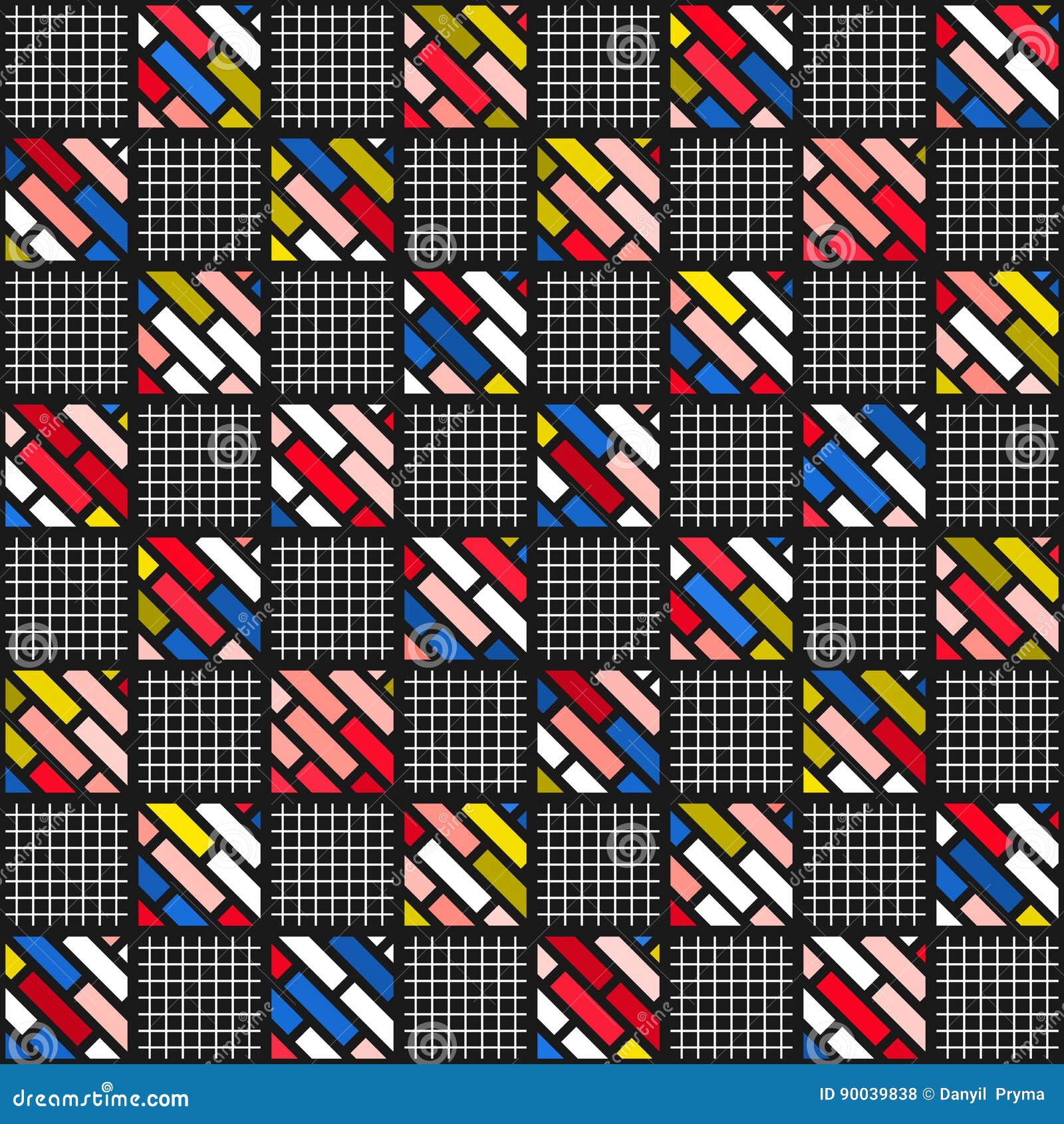 Colorful Bright Seamless Pattern Stock Illustration - Illustration of ...