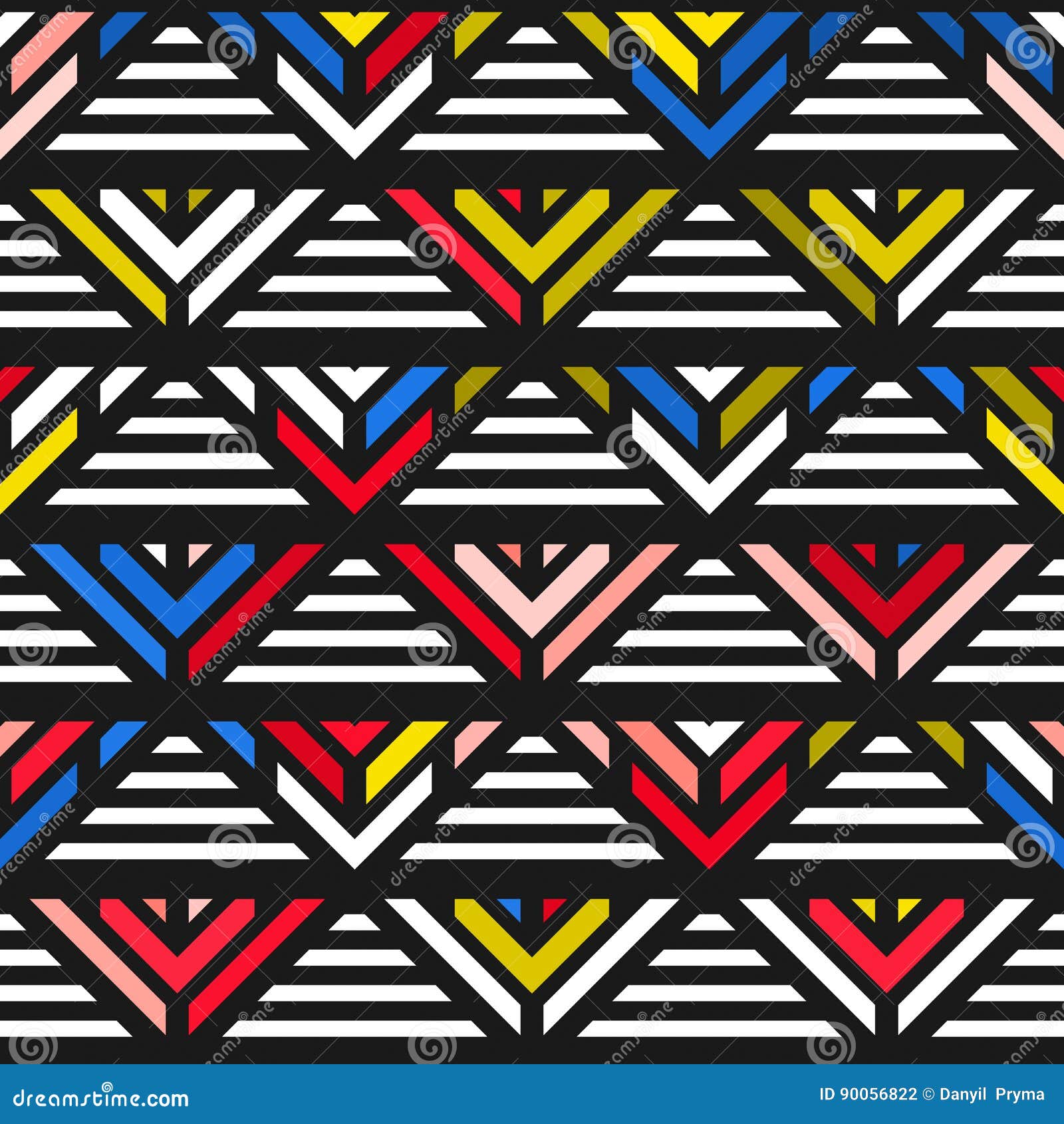 Colorful Bright Seamless Pattern Stock Illustration - Illustration of ...