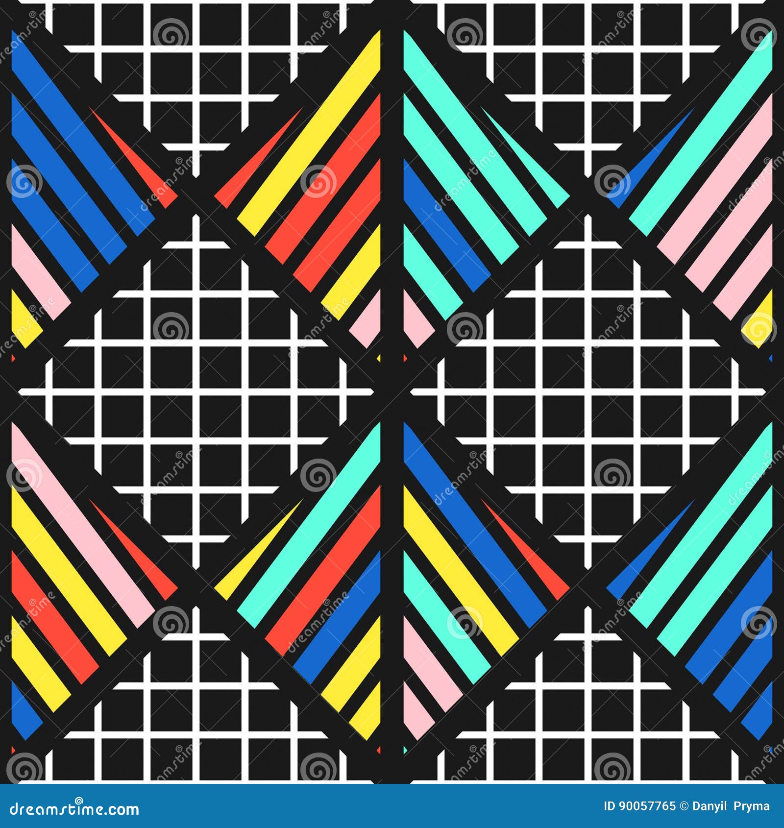 Colorful Bright Seamless Pattern Stock Illustration - Illustration of ...