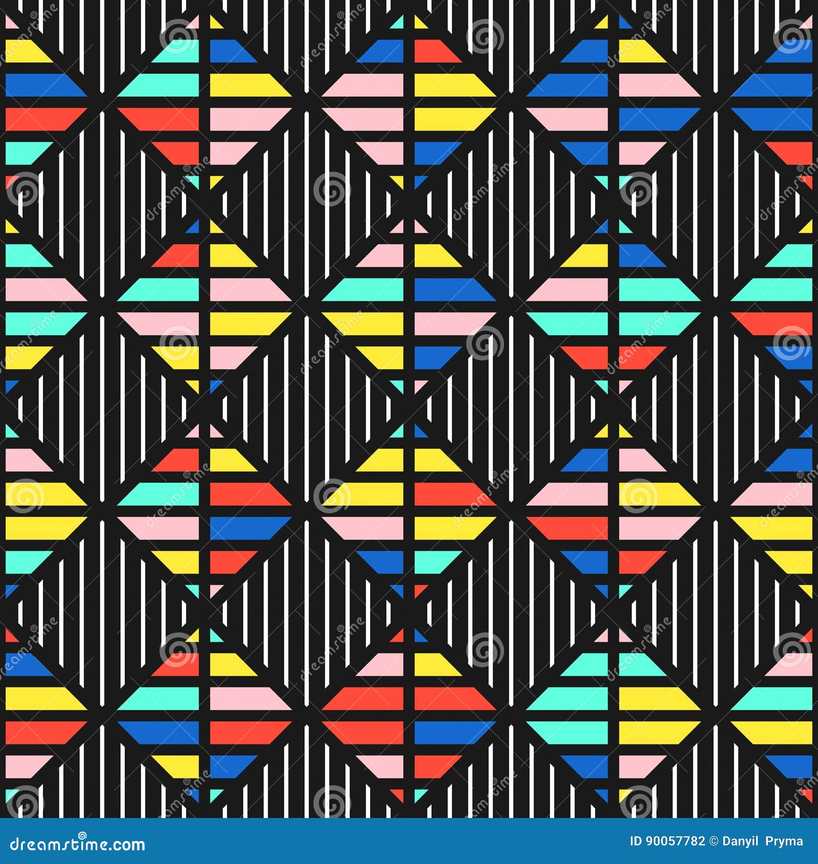 Colorful Bright Seamless Pattern Stock Illustration - Illustration of ...