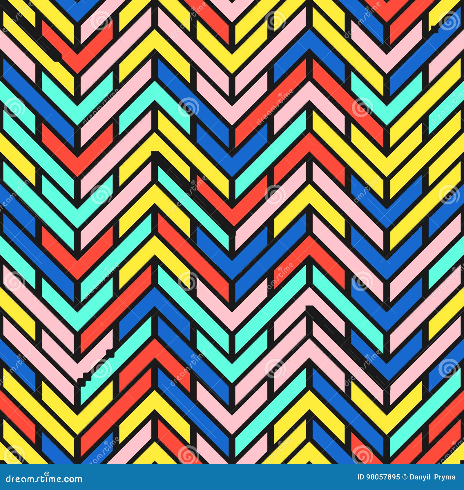 Colorful Bright Seamless Pattern Stock Illustration - Illustration of ...