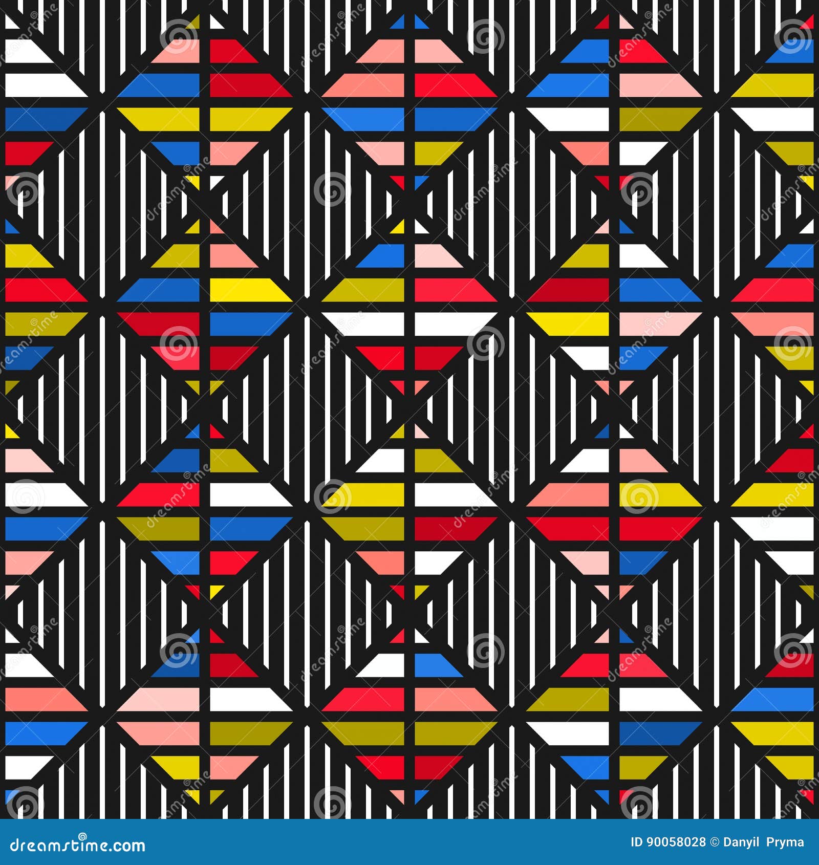 Colorful Bright Seamless Pattern Stock Illustration - Illustration of ...