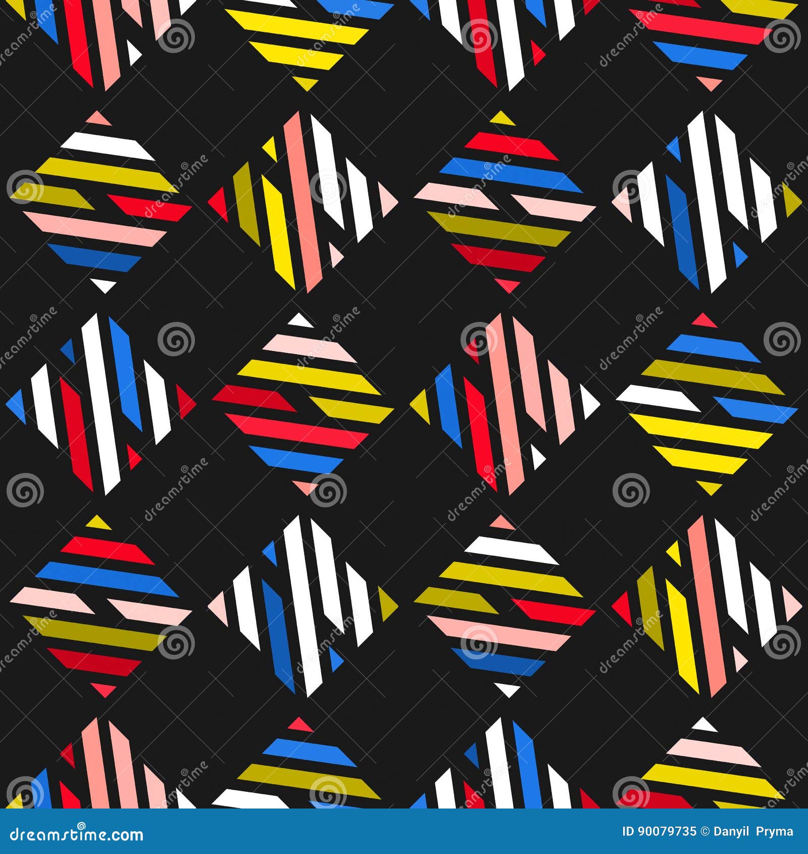 Colorful Bright Seamless Pattern Stock Illustration - Illustration of ...