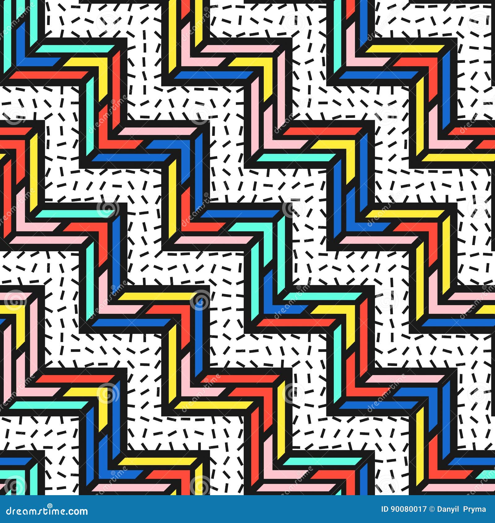 Colorful Bright Seamless Pattern Stock Illustration - Illustration of ...