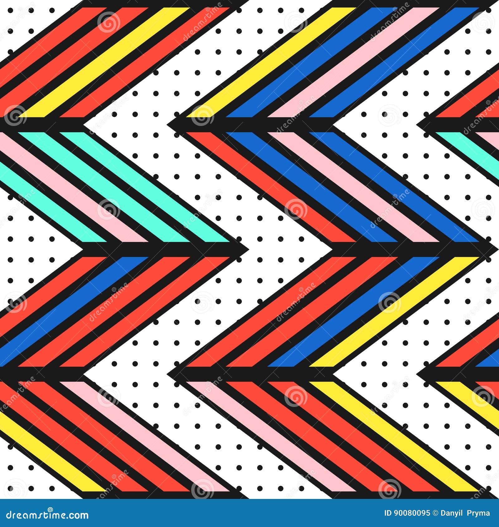 Colorful Bright Seamless Pattern Stock Illustration - Illustration of ...