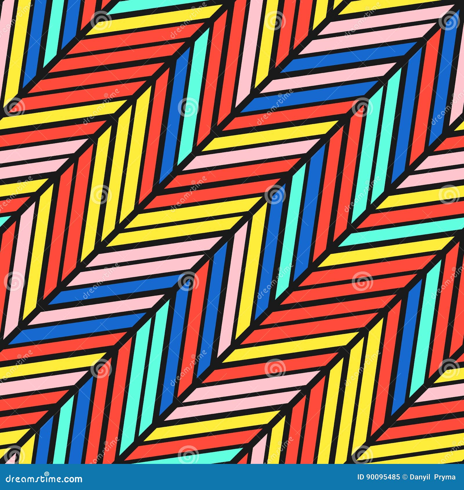Colorful Bright Seamless Pattern Stock Illustration - Illustration of ...