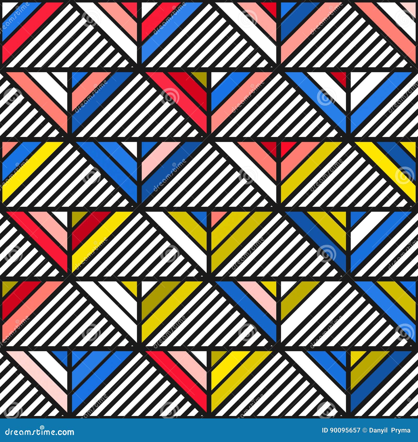 Colorful Bright Seamless Pattern Stock Illustration - Illustration of ...