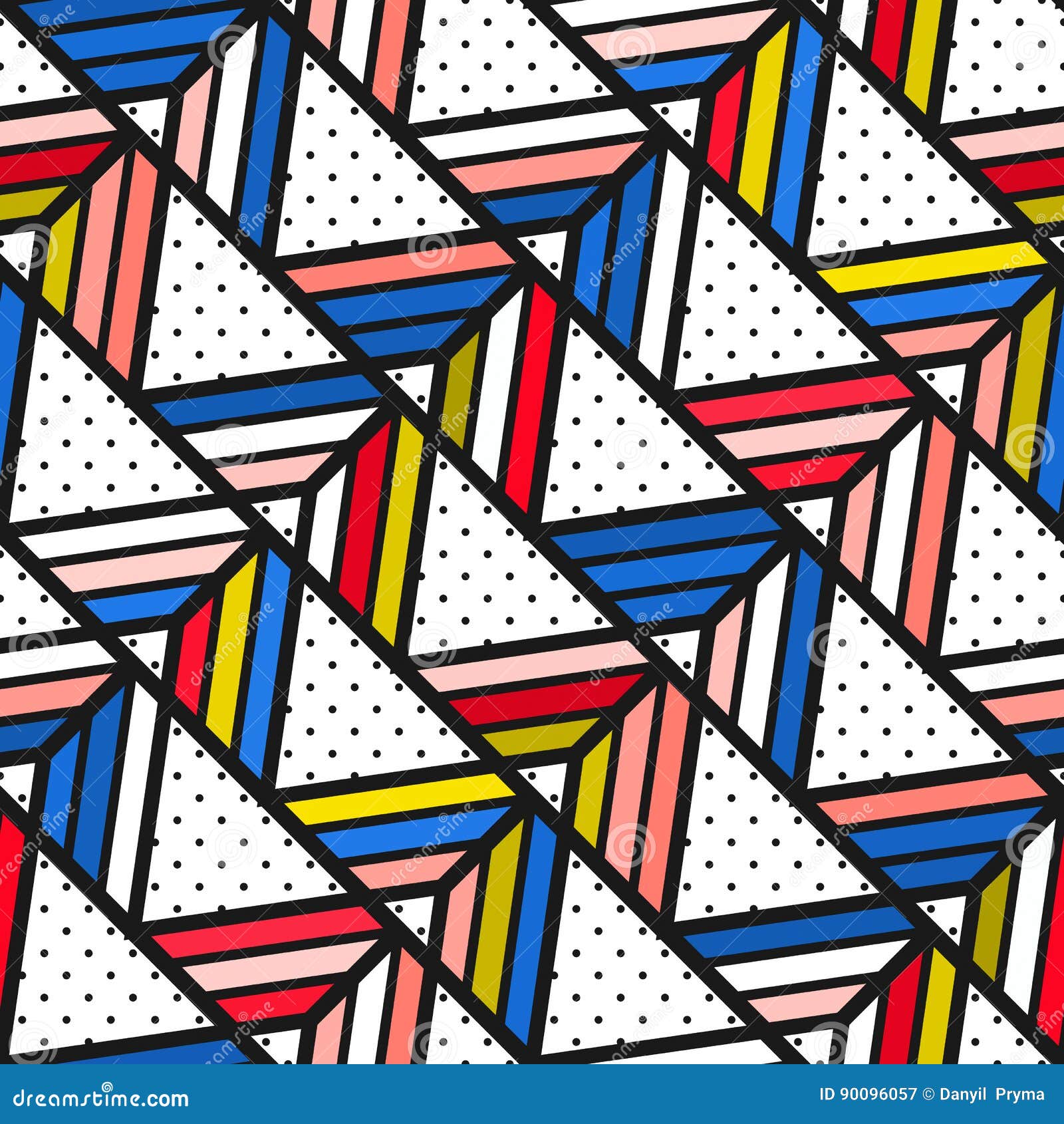 Colorful Bright Seamless Pattern Stock Illustration - Illustration of ...