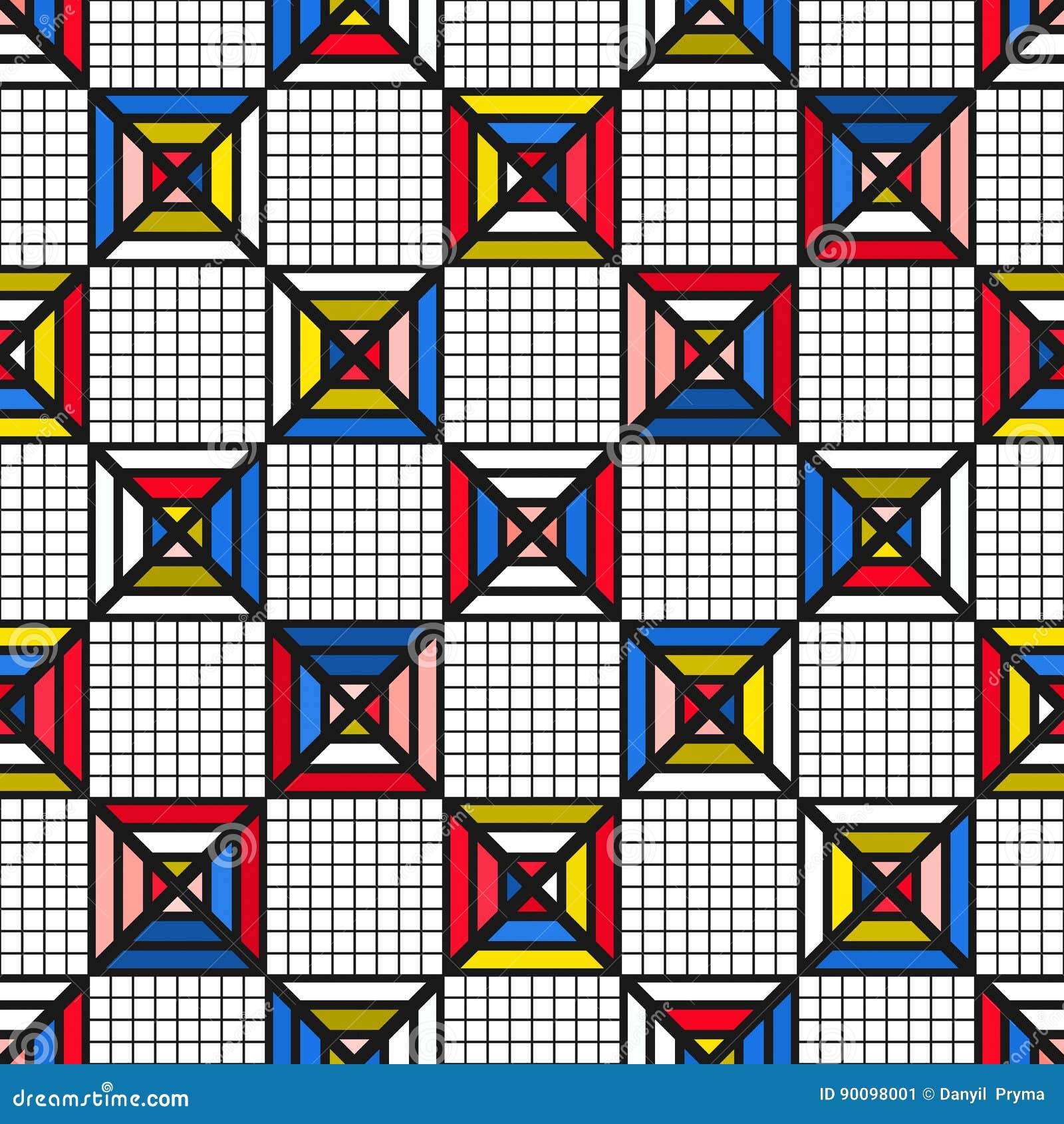 Colorful Bright Seamless Pattern Stock Illustration - Illustration of ...