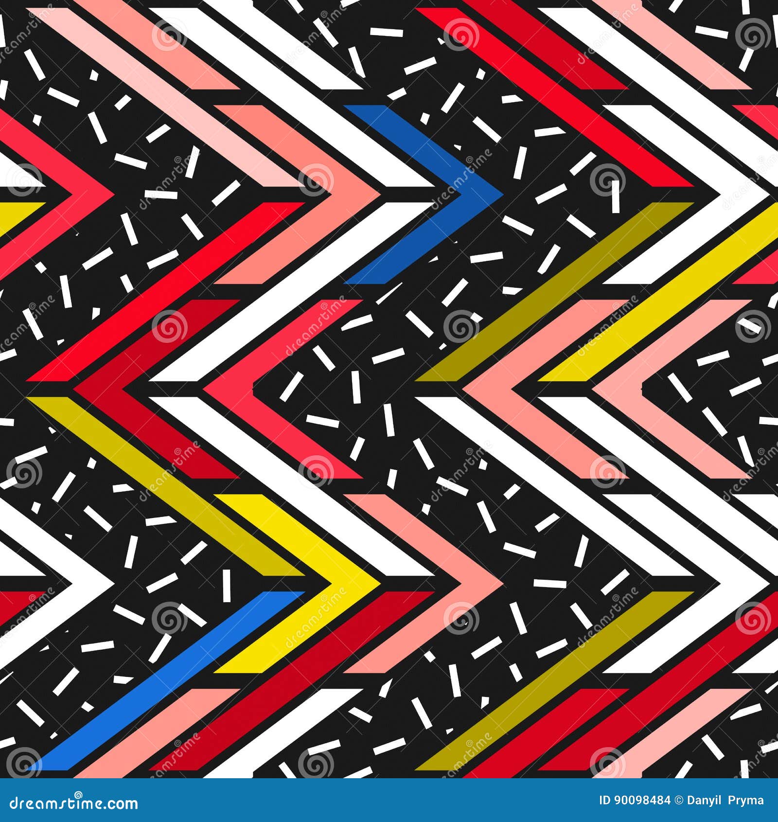 Colorful Bright Seamless Pattern Stock Illustration - Illustration of ...