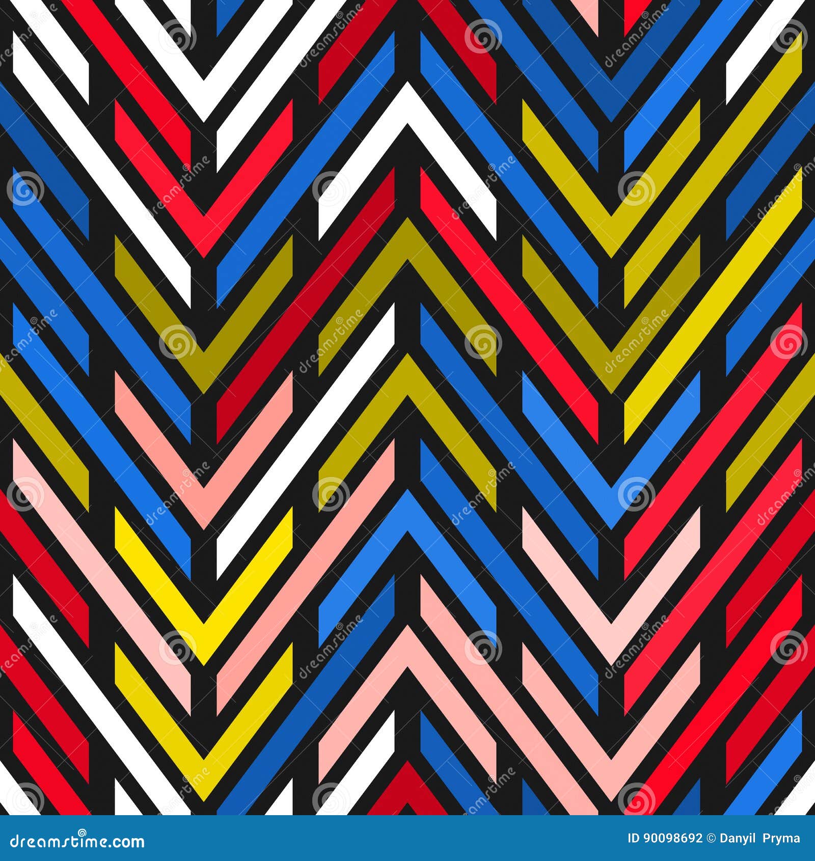 Colorful Bright Seamless Pattern Stock Illustration - Illustration of ...