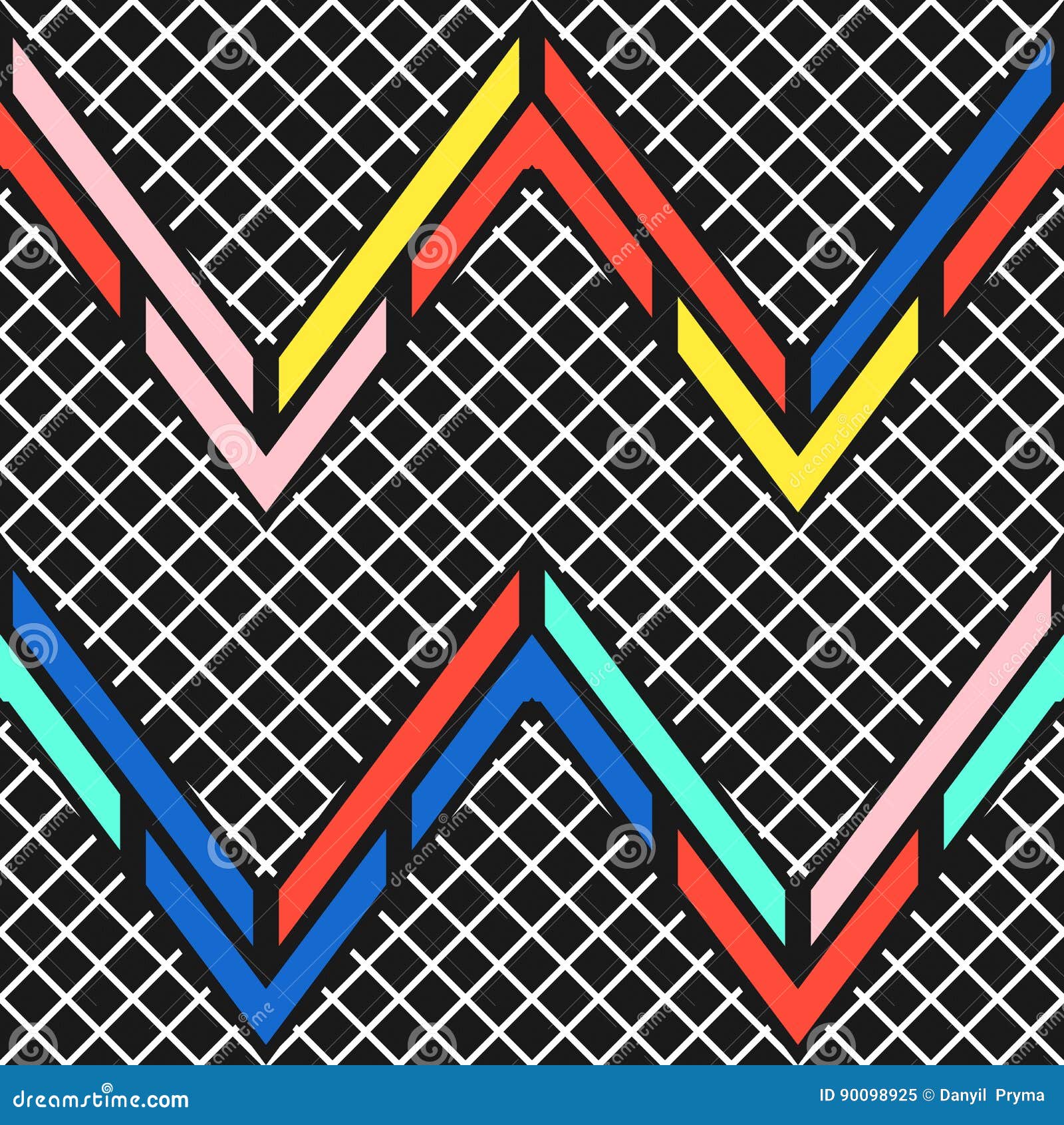 Colorful Bright Seamless Pattern Stock Illustration - Illustration of ...