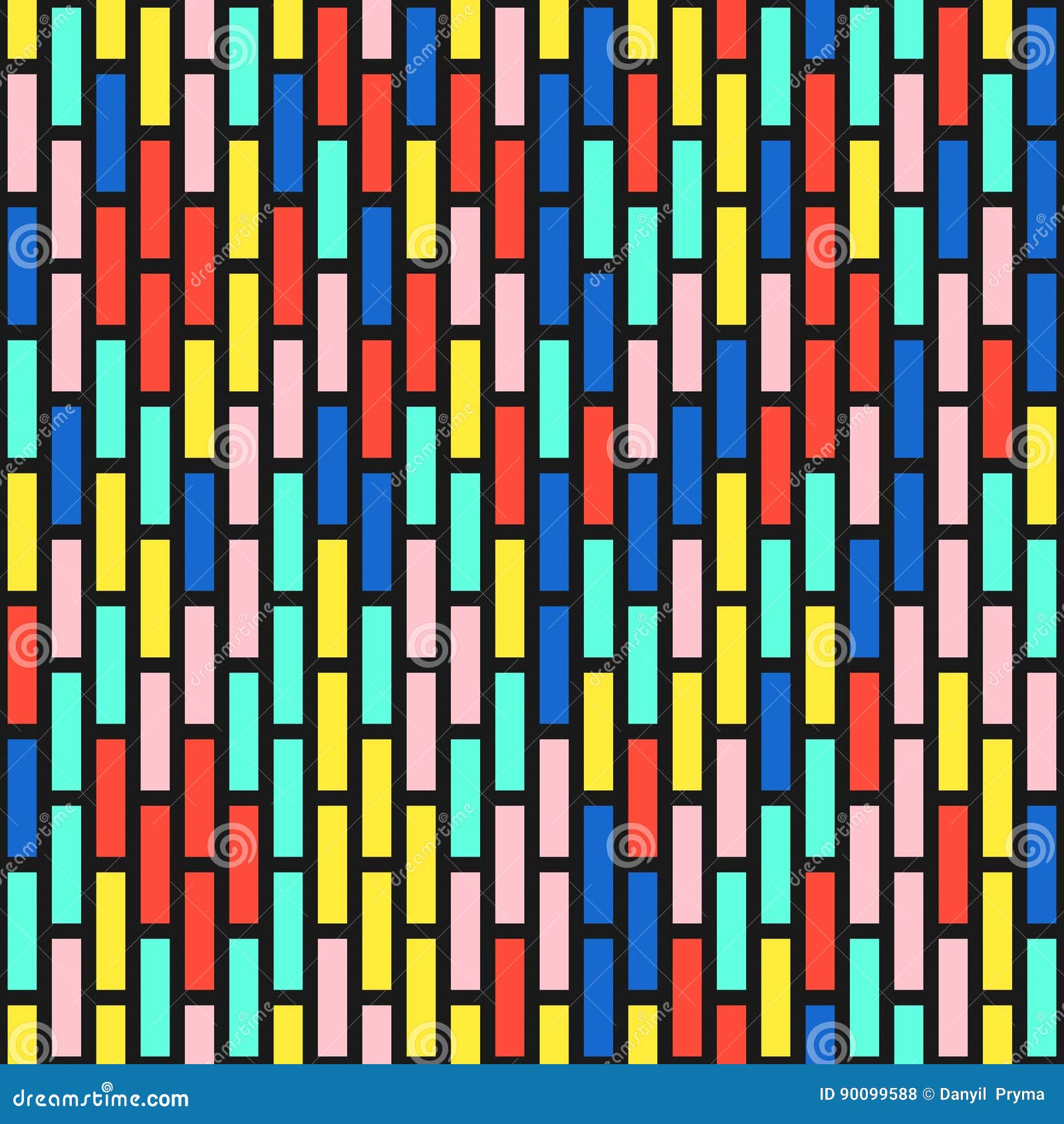 Colorful Bright Seamless Pattern Stock Illustration - Illustration of ...