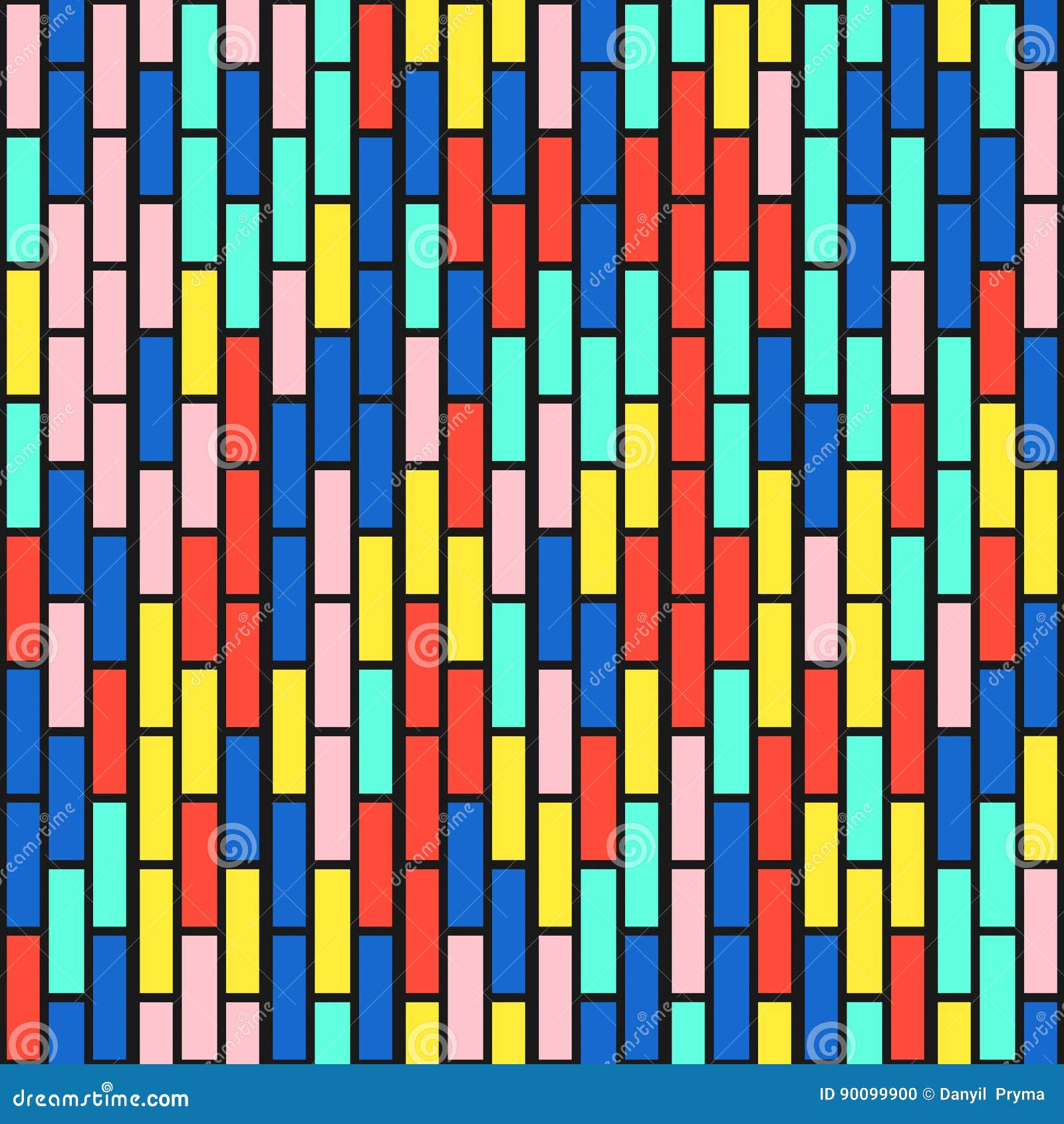 Colorful Bright Seamless Pattern Stock Illustration - Illustration of ...