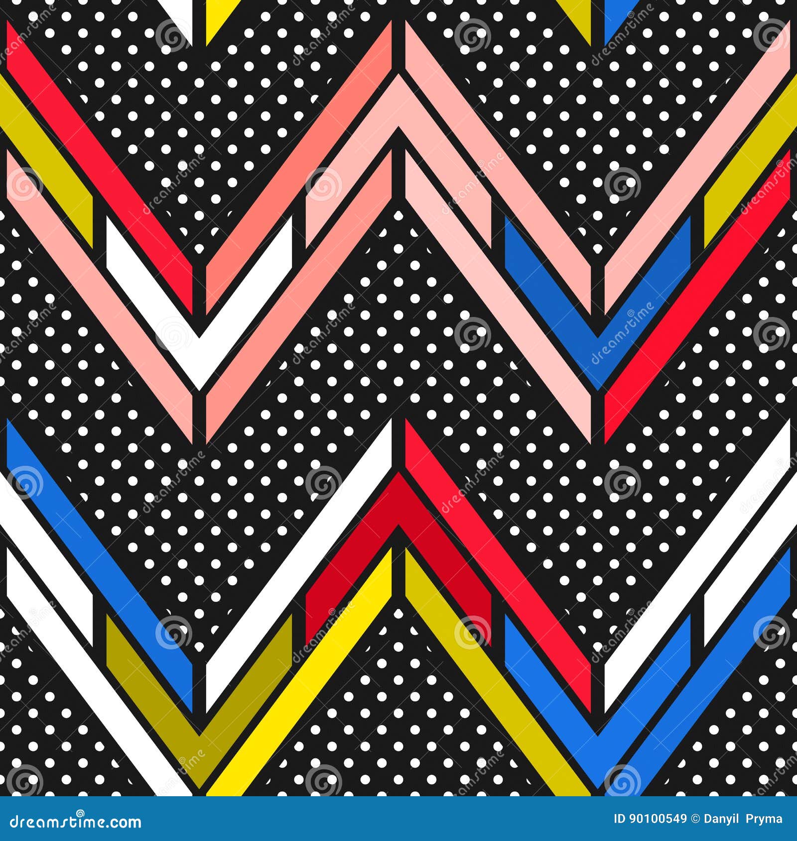 Colorful Bright Seamless Pattern Stock Illustration - Illustration of ...