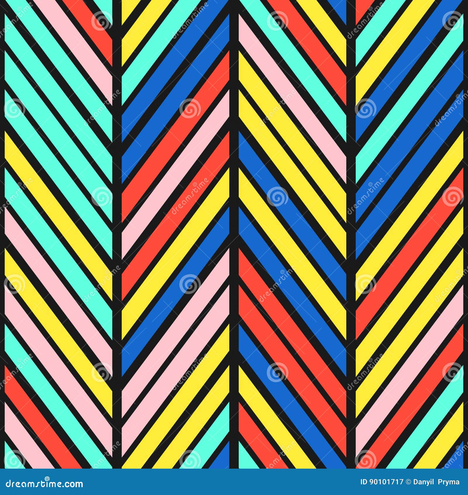 Colorful Bright Seamless Pattern Stock Illustration - Illustration of ...