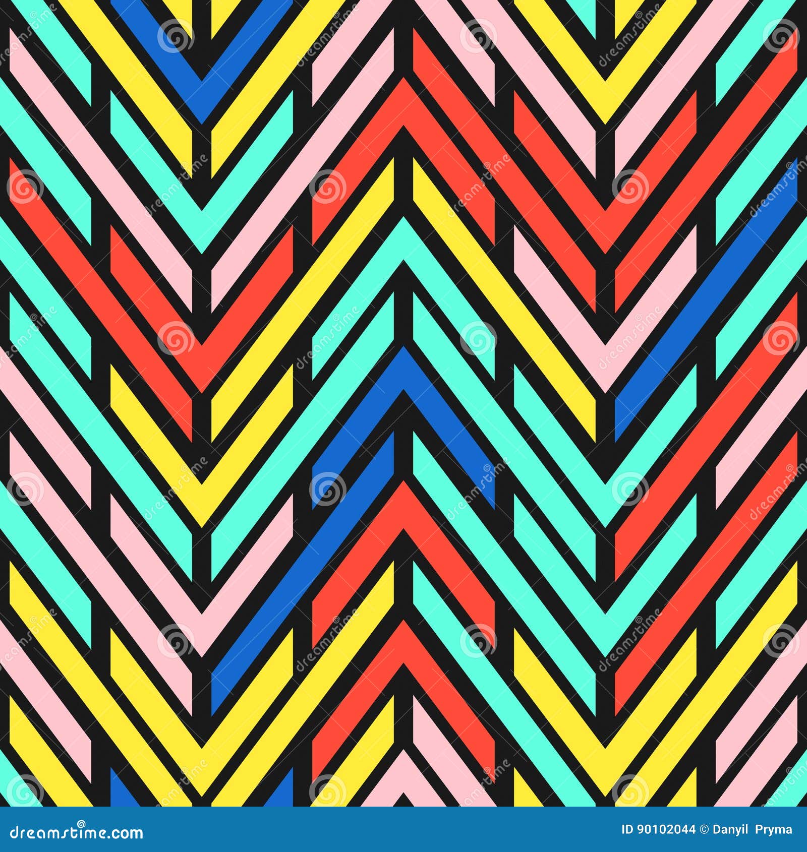 Colorful Bright Seamless Pattern Stock Illustration - Illustration of ...