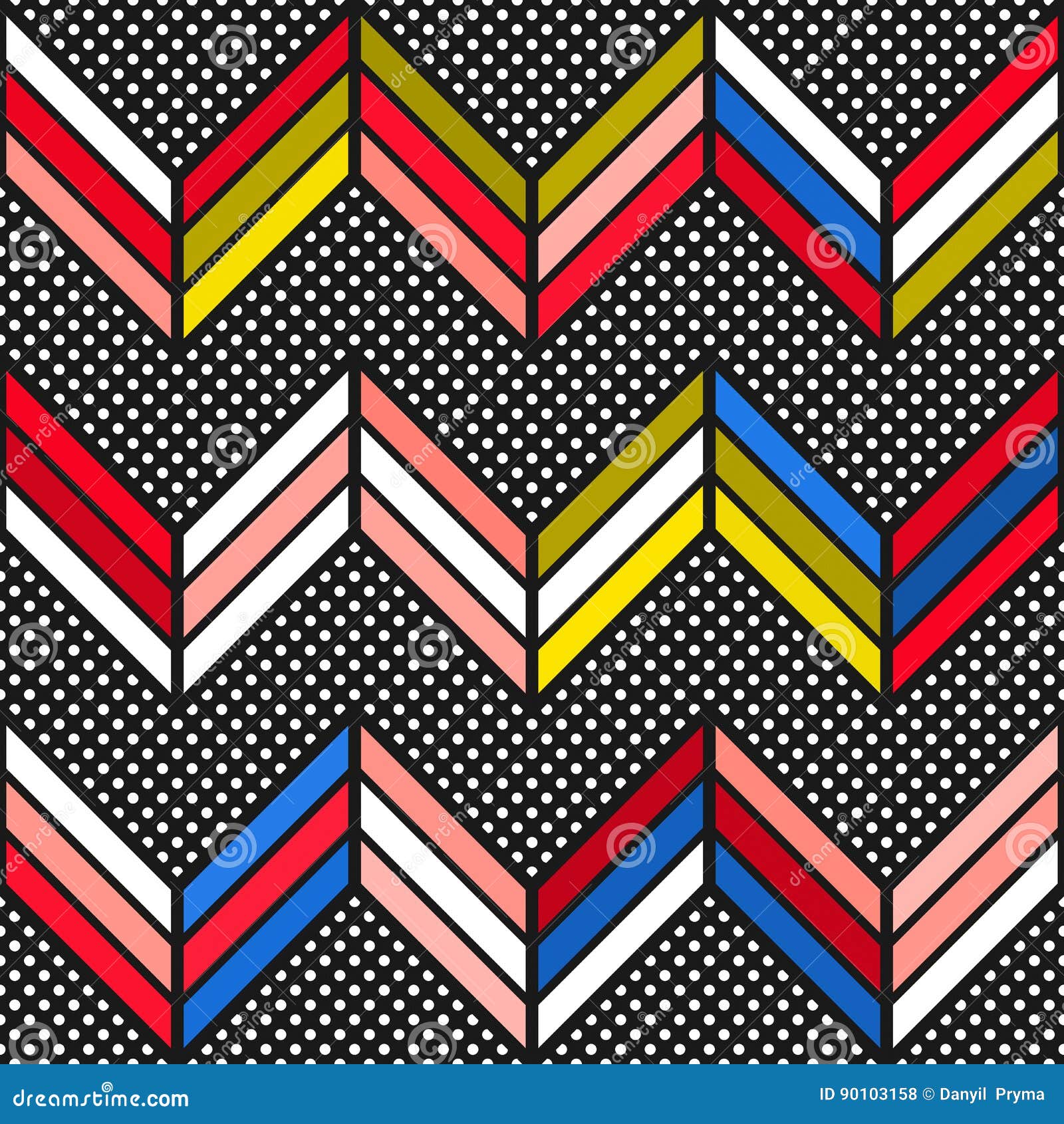 Colorful Bright Seamless Pattern Stock Illustration - Illustration of ...