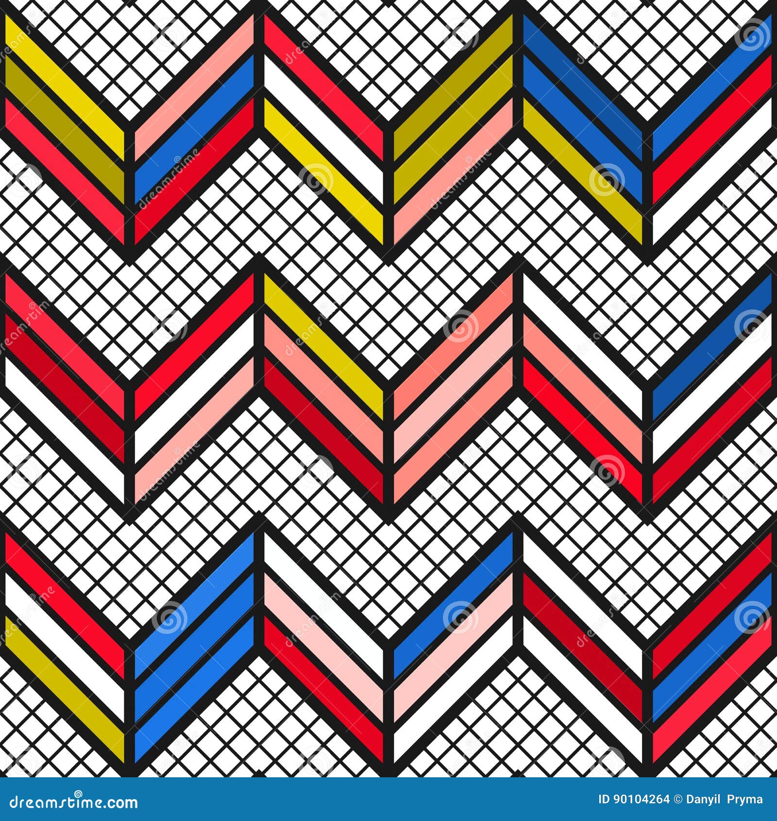 Colorful Bright Seamless Pattern Stock Illustration - Illustration of ...