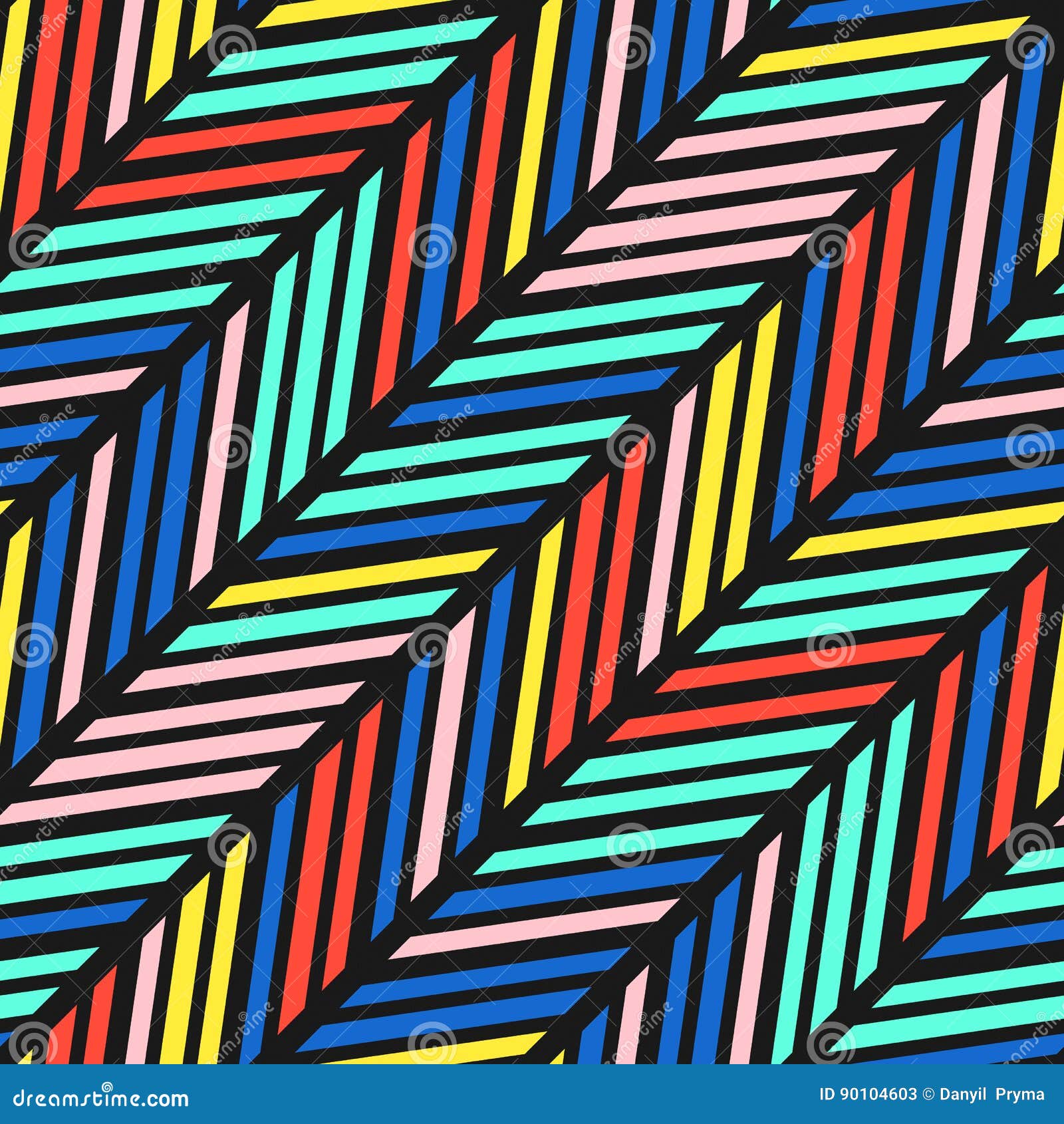 Colorful Bright Seamless Pattern Stock Illustration - Illustration of ...