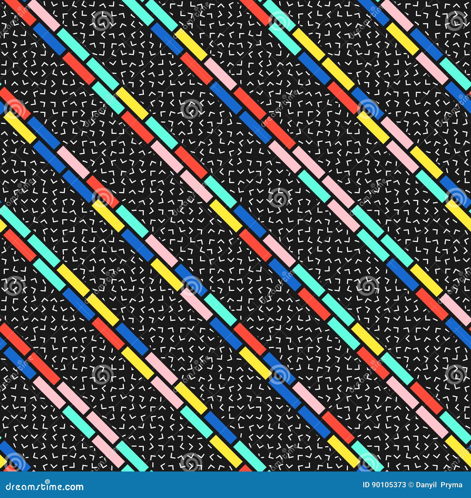 Colorful Bright Seamless Pattern Stock Illustration - Illustration of ...