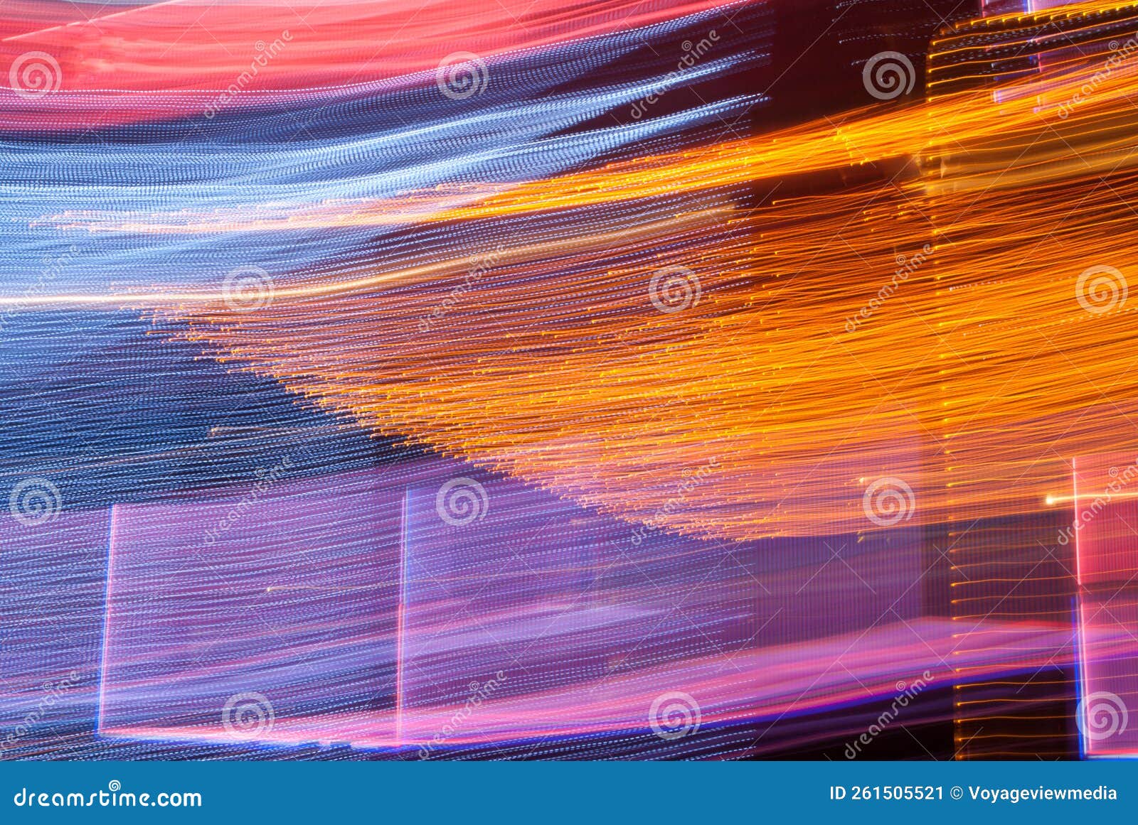 Colorful Bright Streaking Lights at Night Stock Image - Image of ...