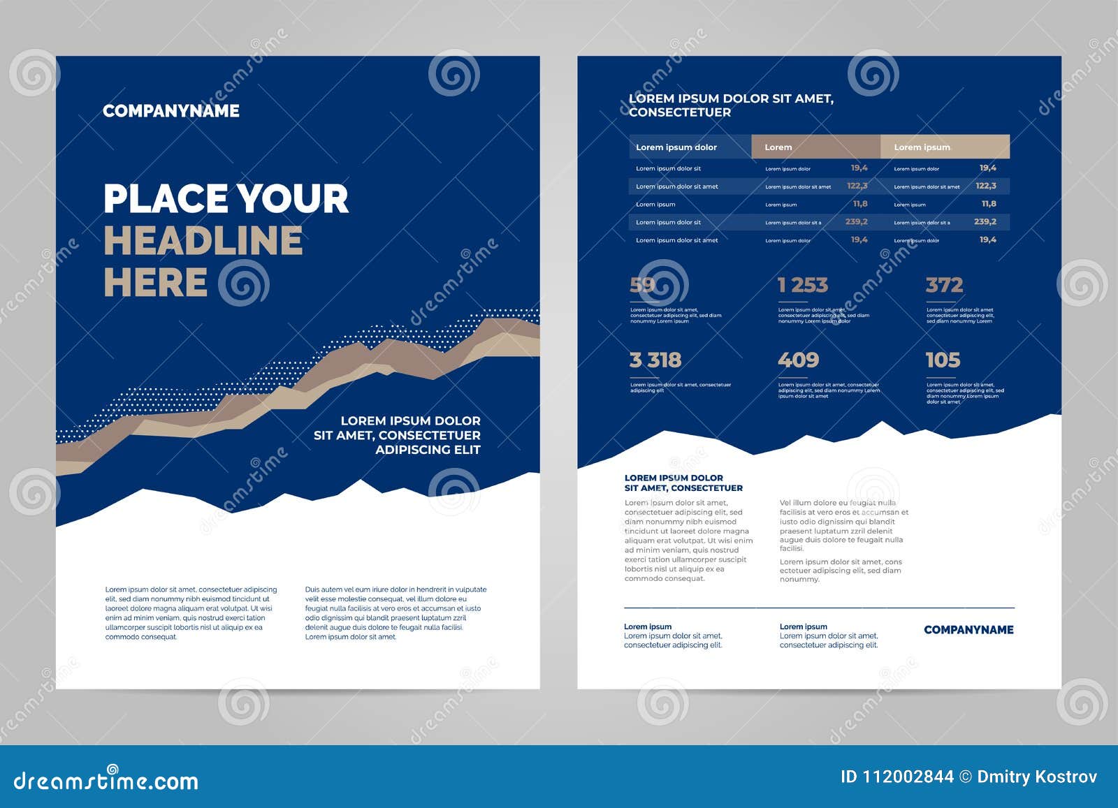 Data Layout Template Design Stock Vector - Illustration of graphic ...
