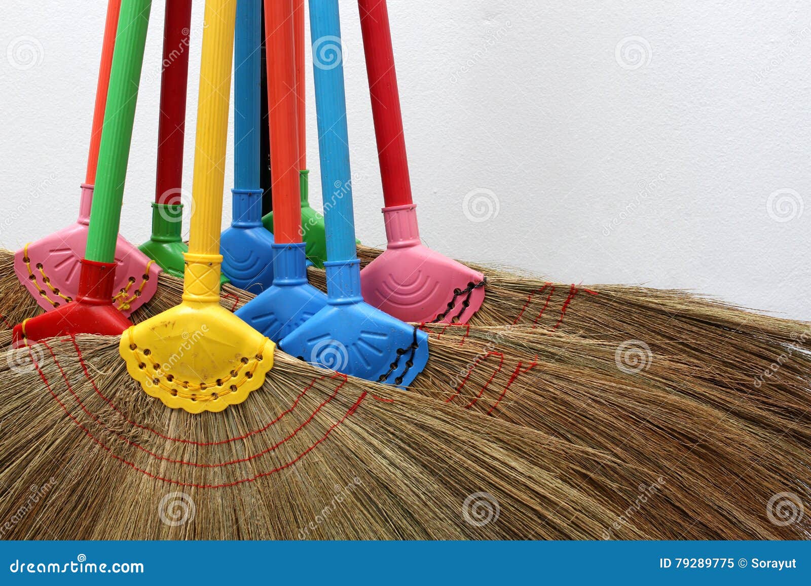Colorful broom stock image. Image of mess, occupation - 79289775