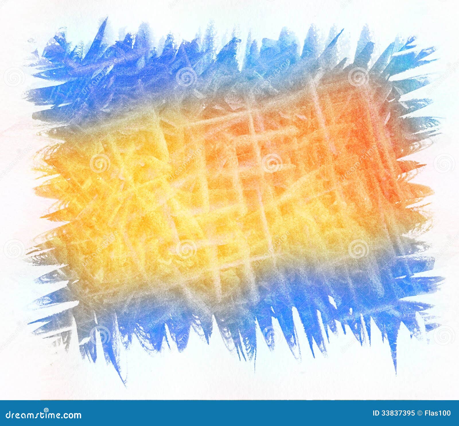 Colorful Brush Strokes Background Stock Illustration - Illustration of ...