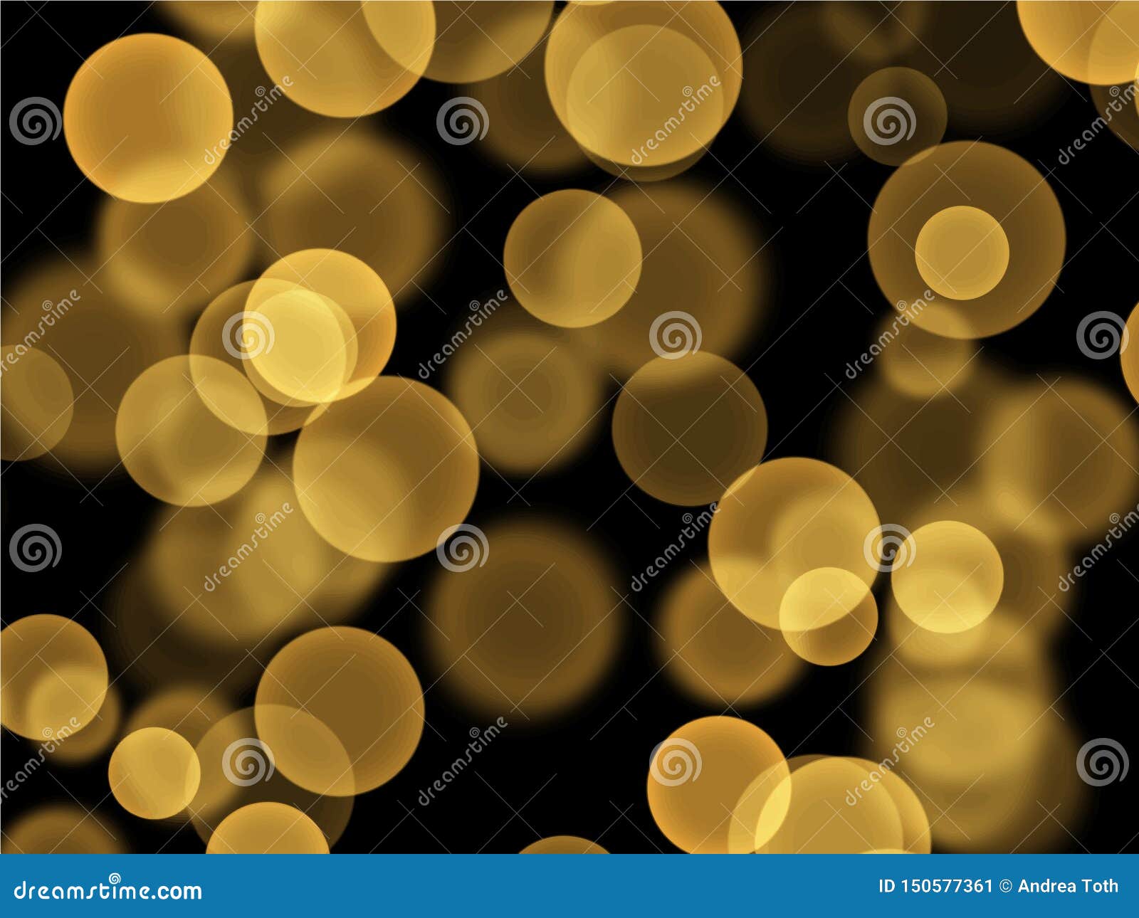 Yellow Bubble Background Vector Texture Pattern for Presentations or ...