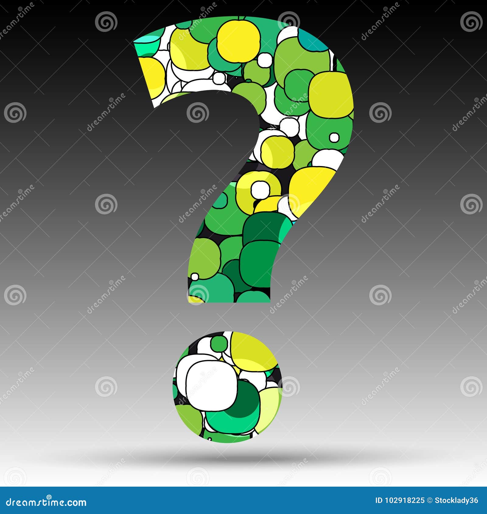 Colorful Bubble Question Mark Symbol Stock Vector - Illustration of ...