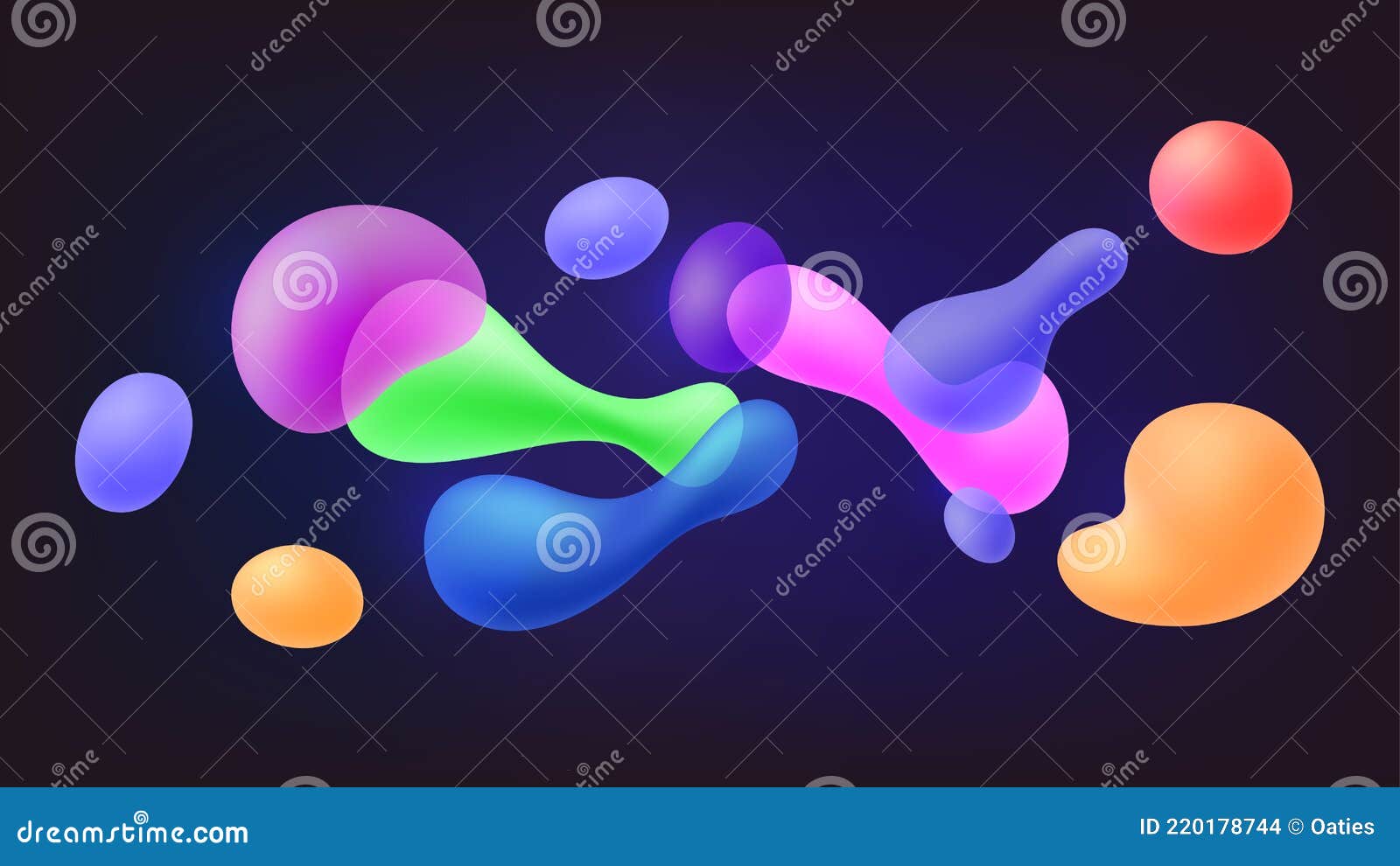 Colorful Bubble Wave Abstract Background Stock Vector - Illustration of ...
