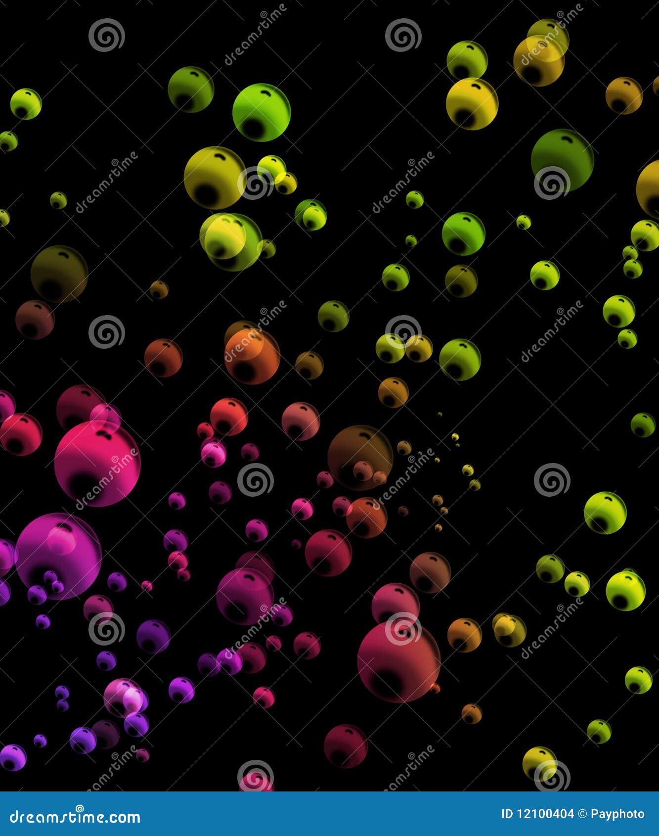 Colorful Bubbles Background Stock Illustration - Illustration of ...