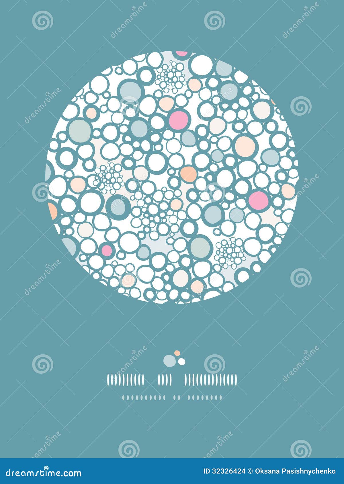 Colorful Bubbles Circle Vignette Seamless Pattern Stock Vector ...