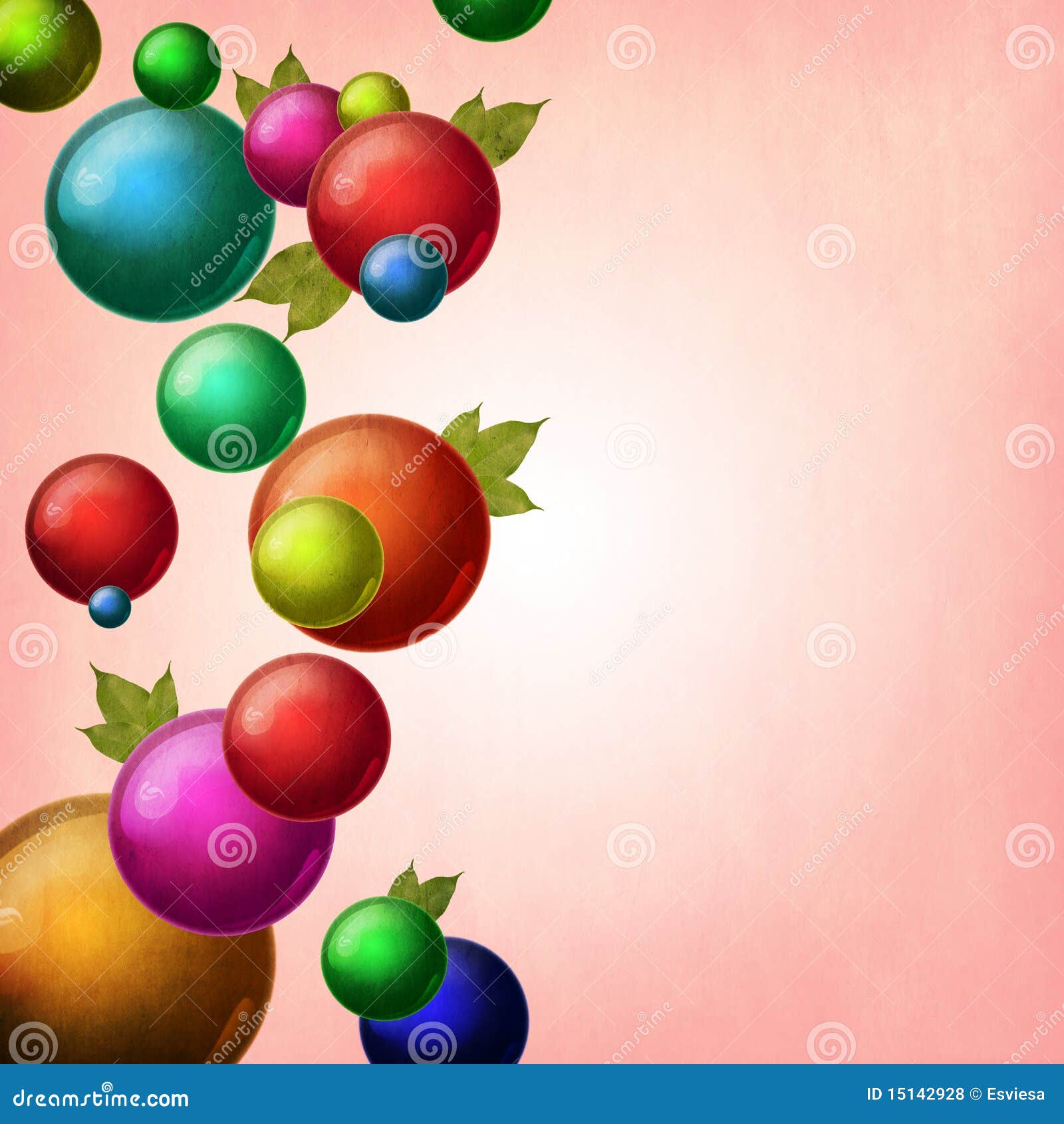 Colorful bubbles frame stock illustration. Illustration of style - 15142928