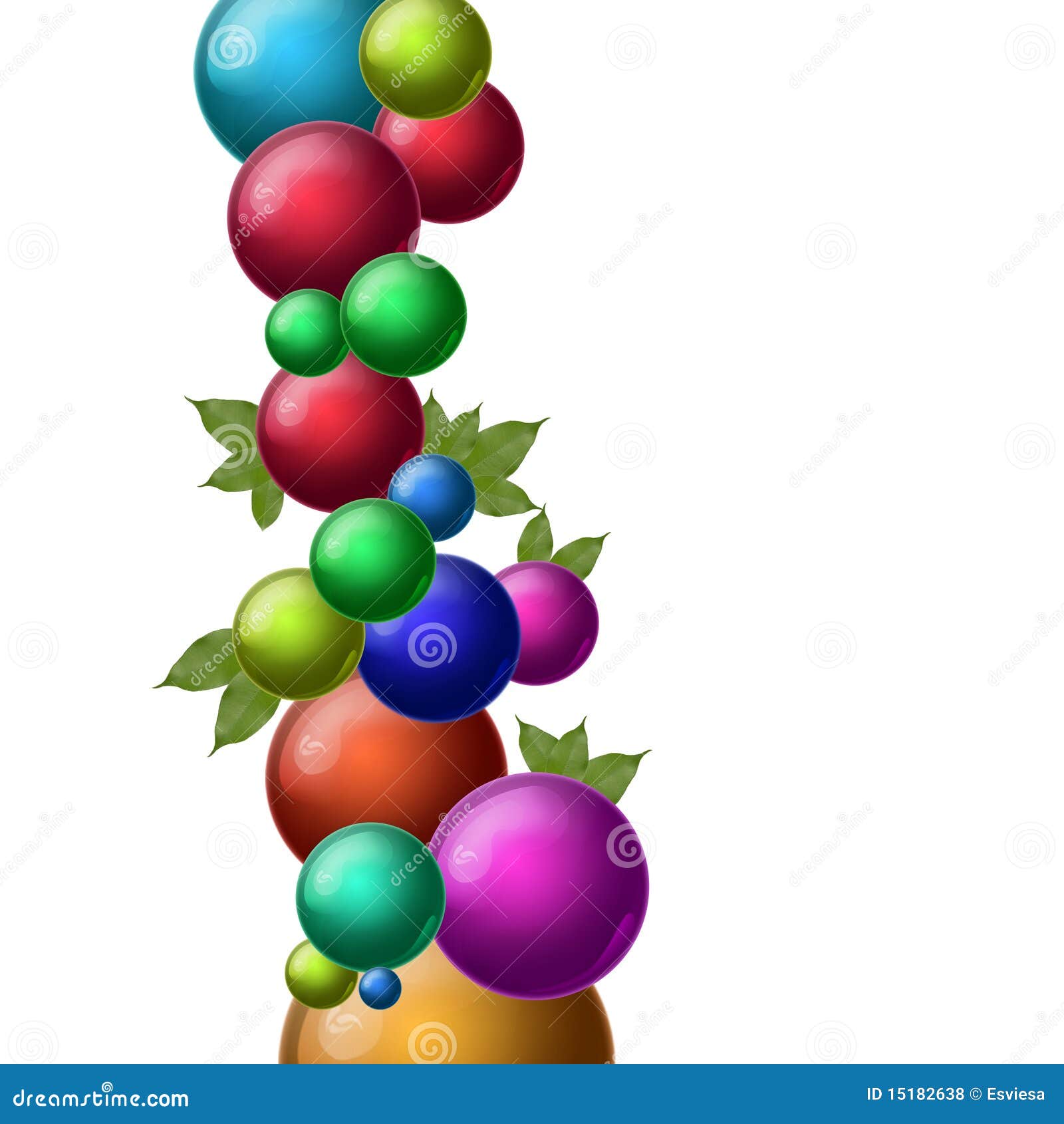 Colorful bubbles frame stock illustration. Illustration of decoration ...