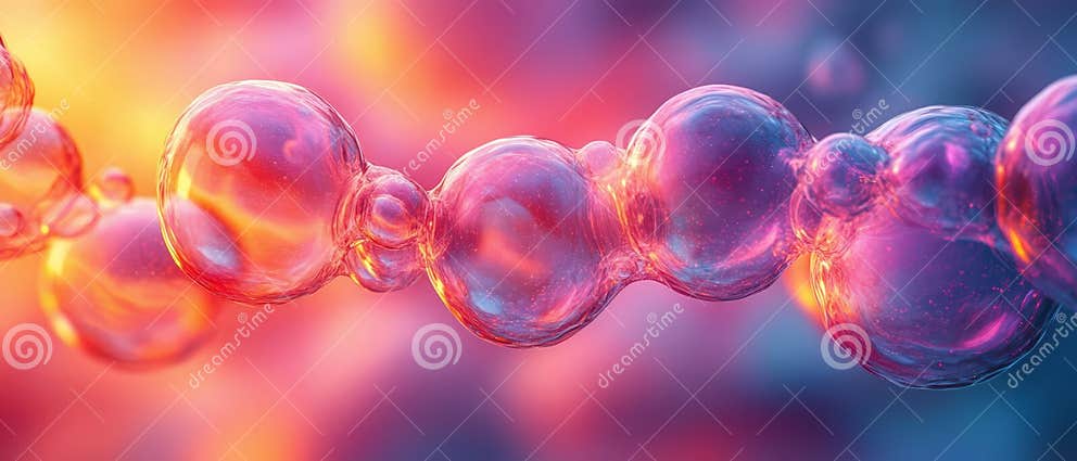 Colorful Bubbles Reflecting Light in Abstract Background Stock ...