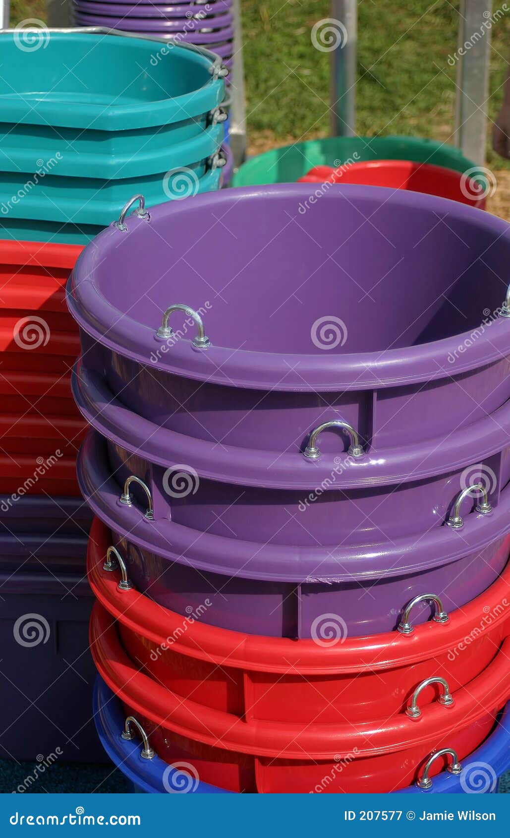 Colorful Buckets Picture. Image: 207577