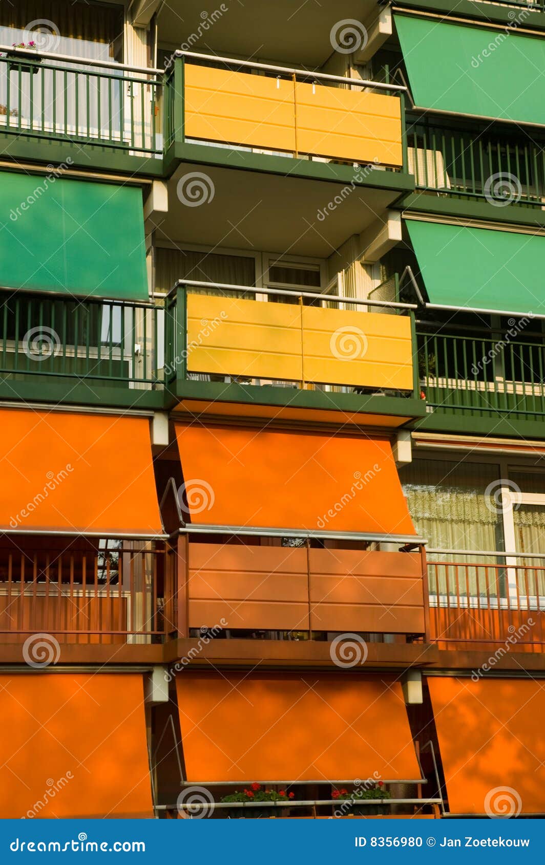 Colorful building stock photo. Image of apartment, flat - 8356980
