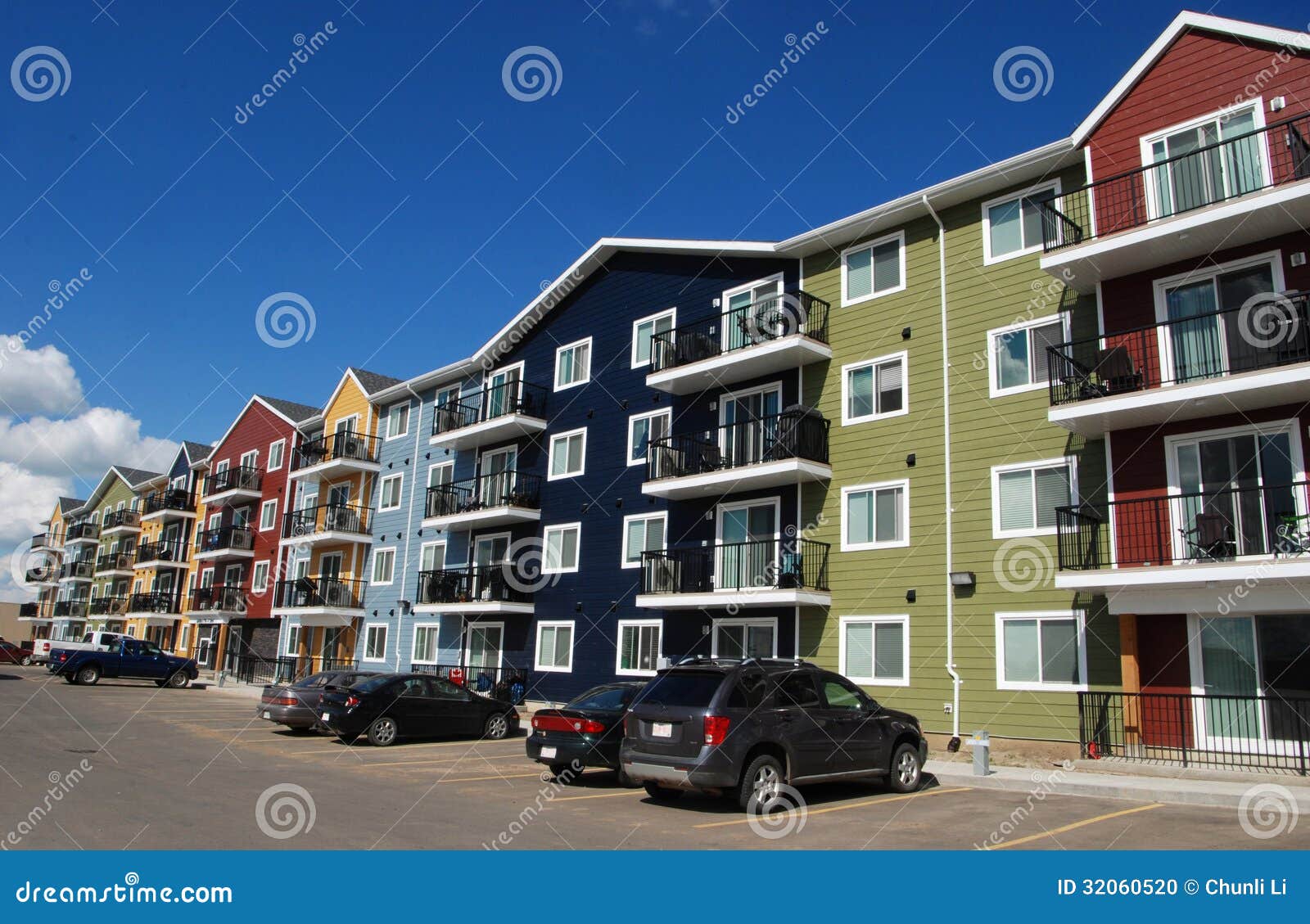 Colorful building stock photo. Image of family, canada - 32060520