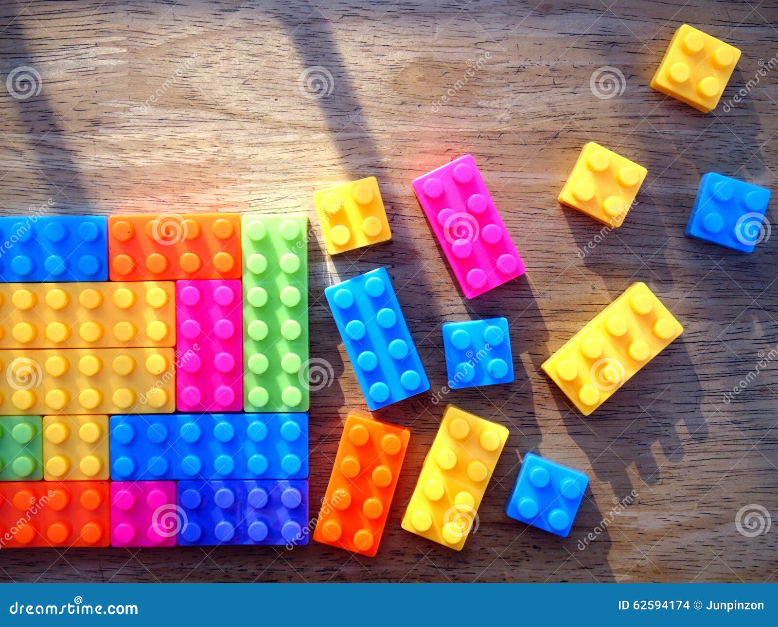 Colorful building blocks stock photo. Image of play, building - 62594174